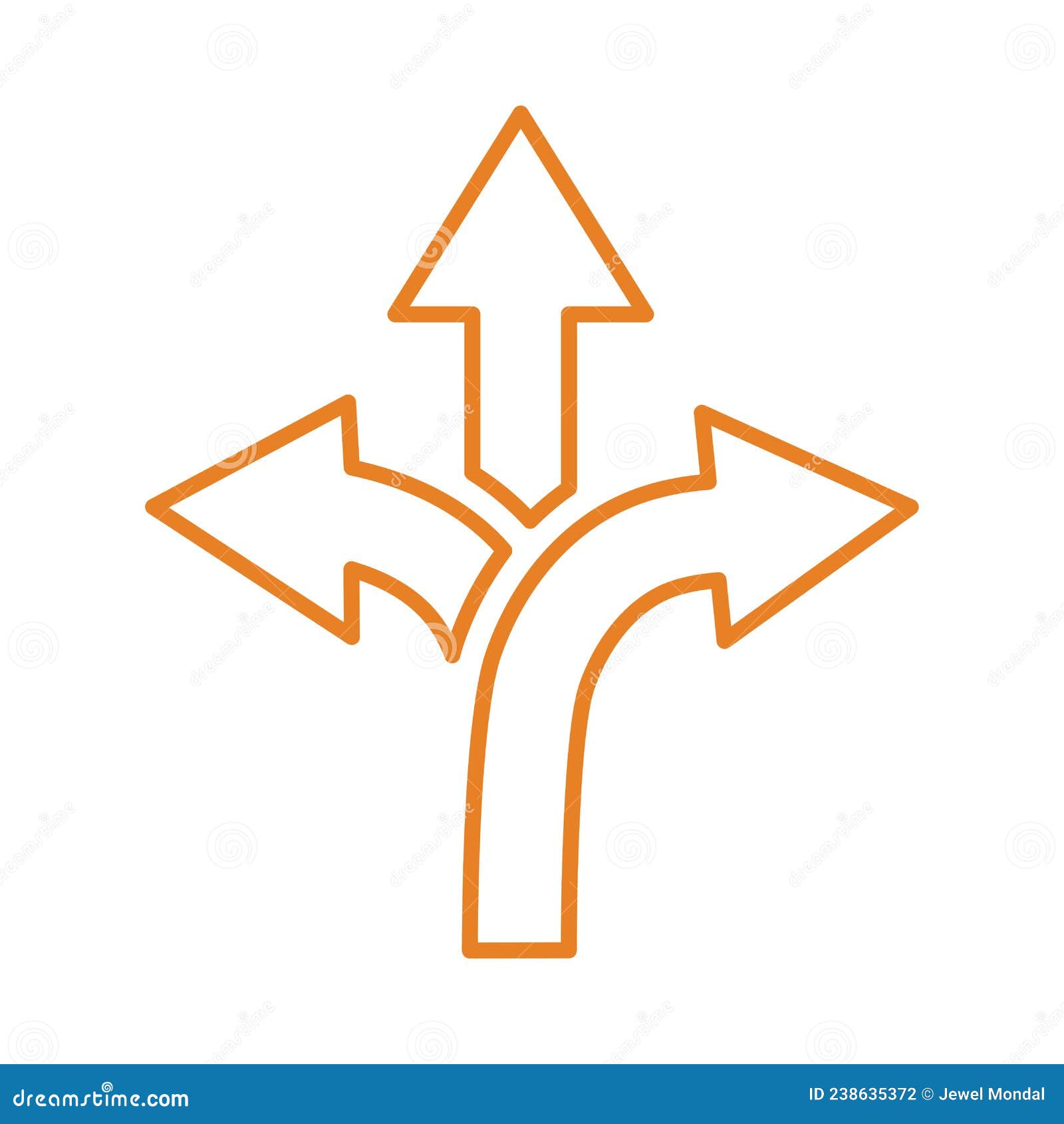 Direction, Move, Path, Pathways, To Line Icon. Outline Vector ...