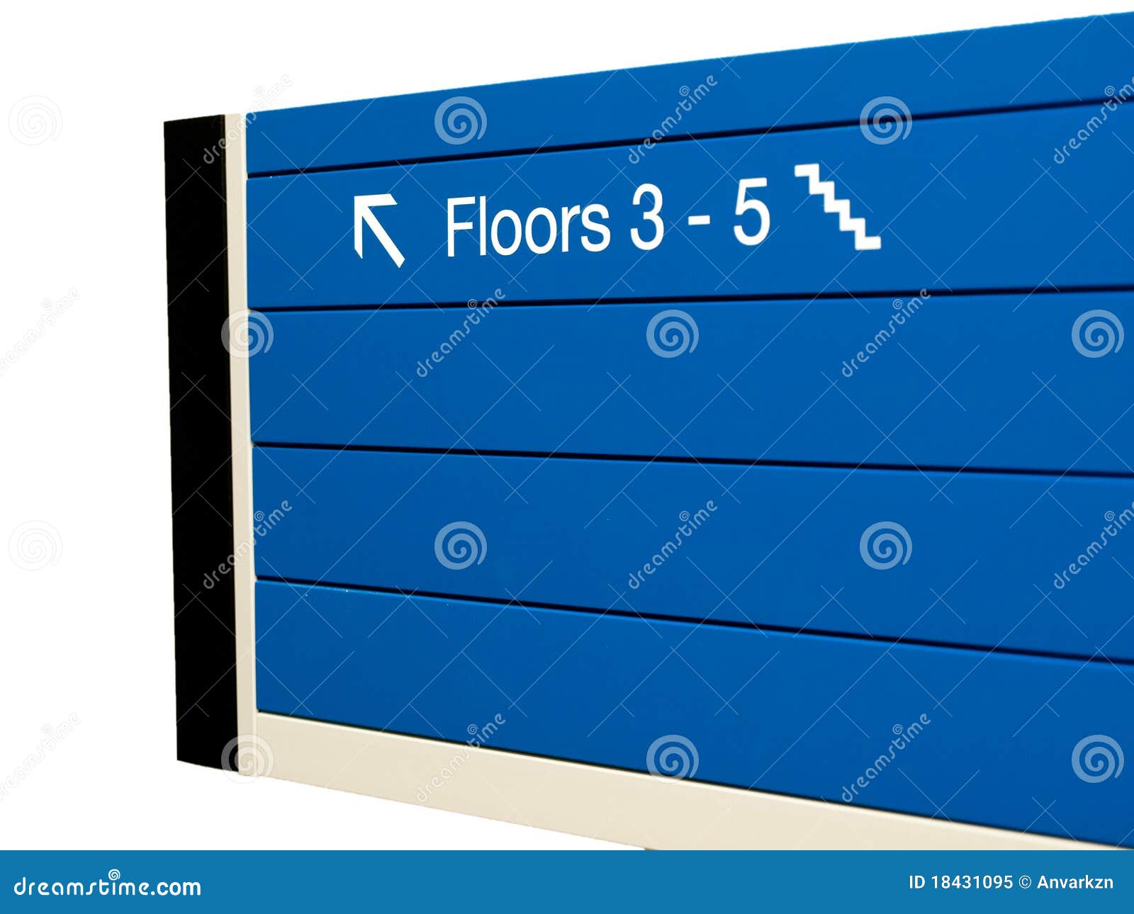 Direction Plate in an Office Building Stock Image - Image of wall ...