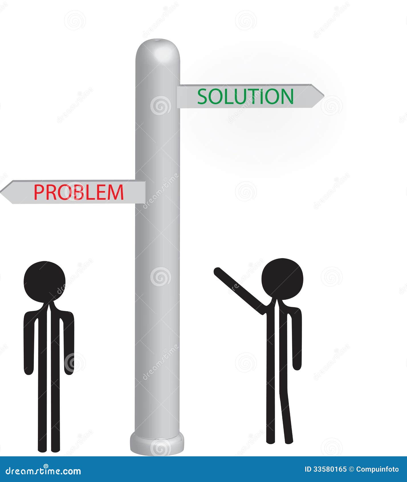 Direction or problem stock vector. Illustration of pointing - 33580165
