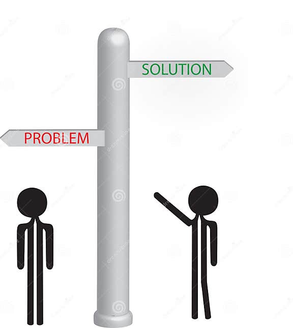 Direction or problem stock vector. Illustration of pointing - 33580165