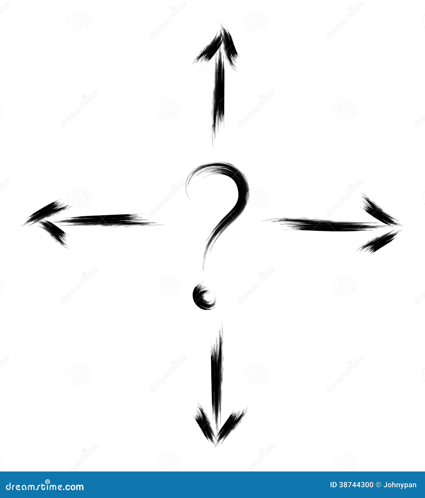 Direction stock illustration. Illustration of line, doodle - 38744300