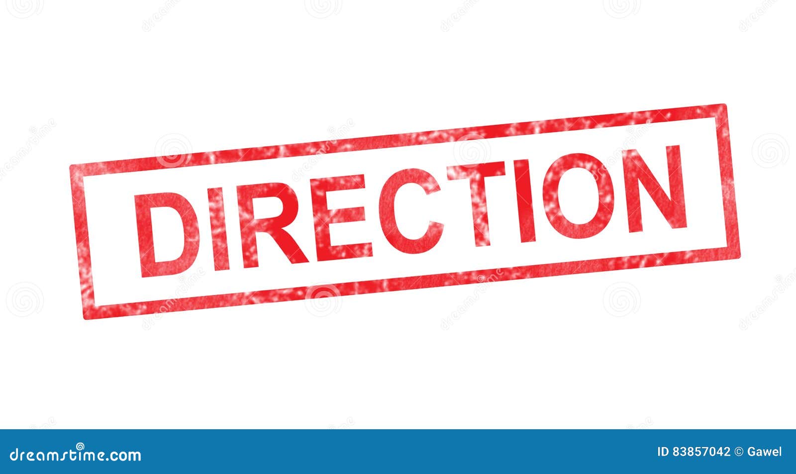 DIRECTION Red Rectangular Stamp Stock Illustration - Illustration of ...