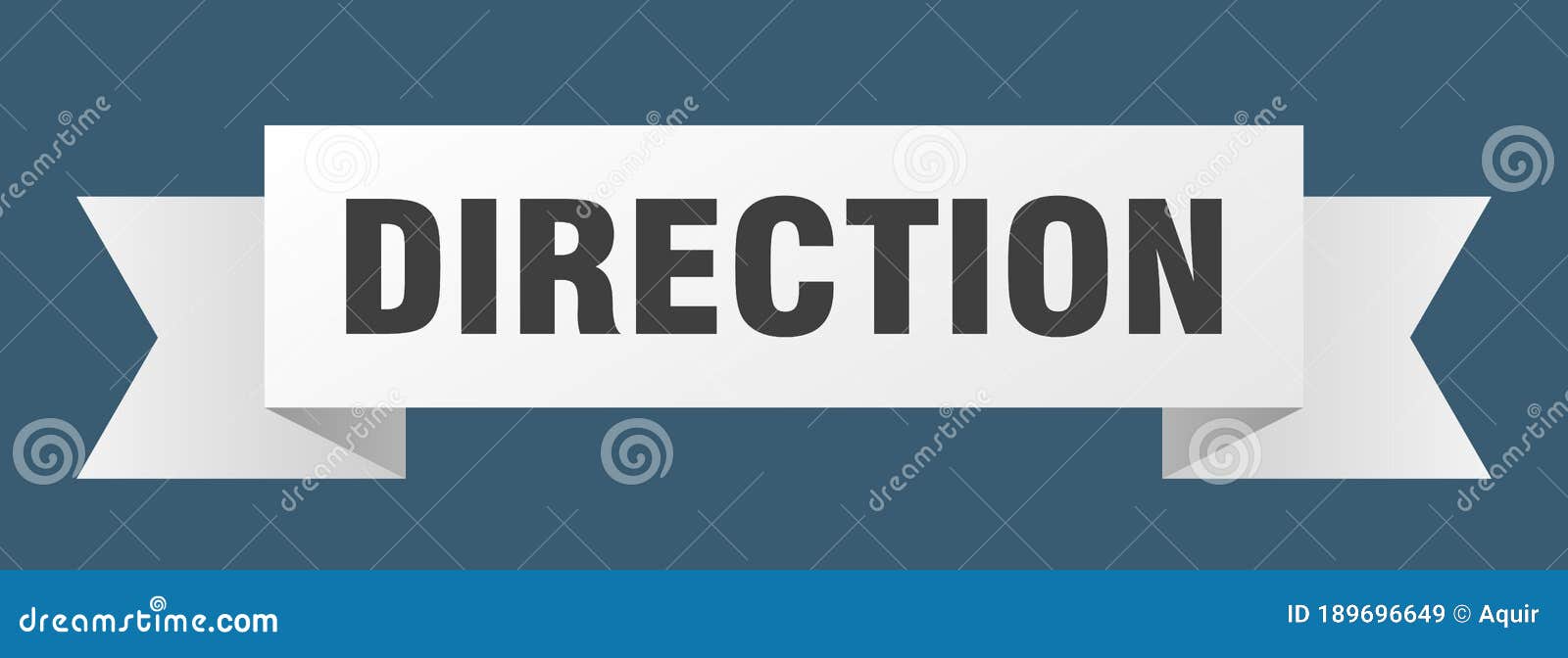 Direction Ribbon. Direction Isolated Band Sign Stock Vector ...