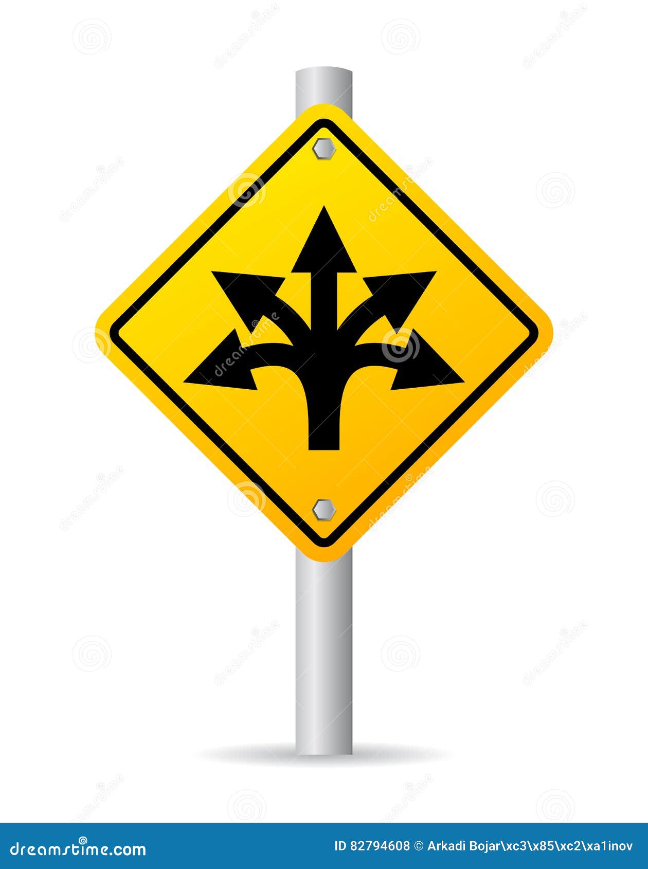 Confusing Signpost With Many Arrows, Decide And Choose Right Way ...