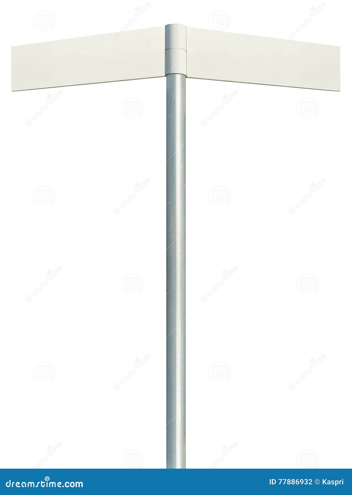 Direction Road Signs Two Empty Blank Signpost Signages, Isolated ...