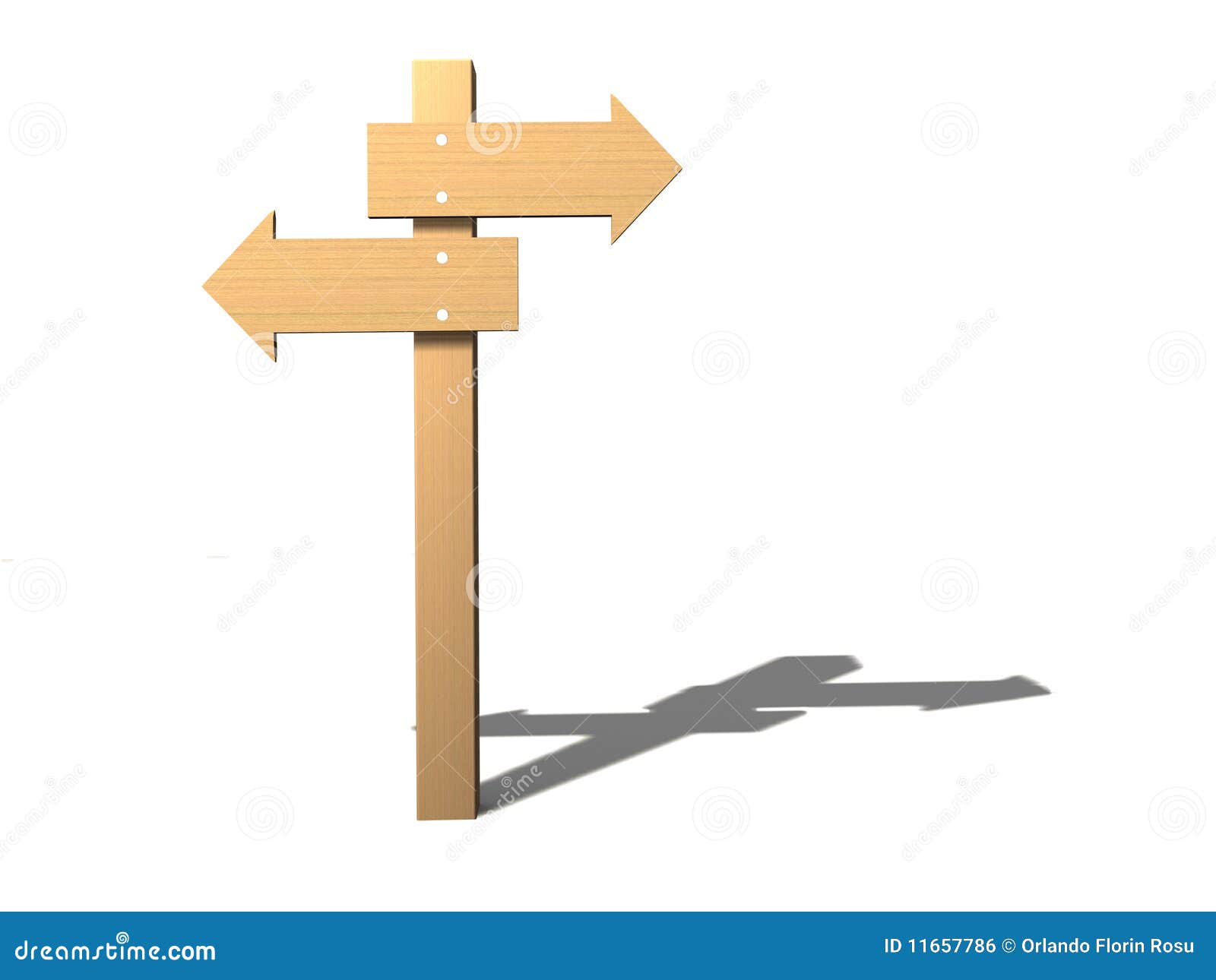 Direction Sign Pointing Opposite Directions Vector Illustration ...