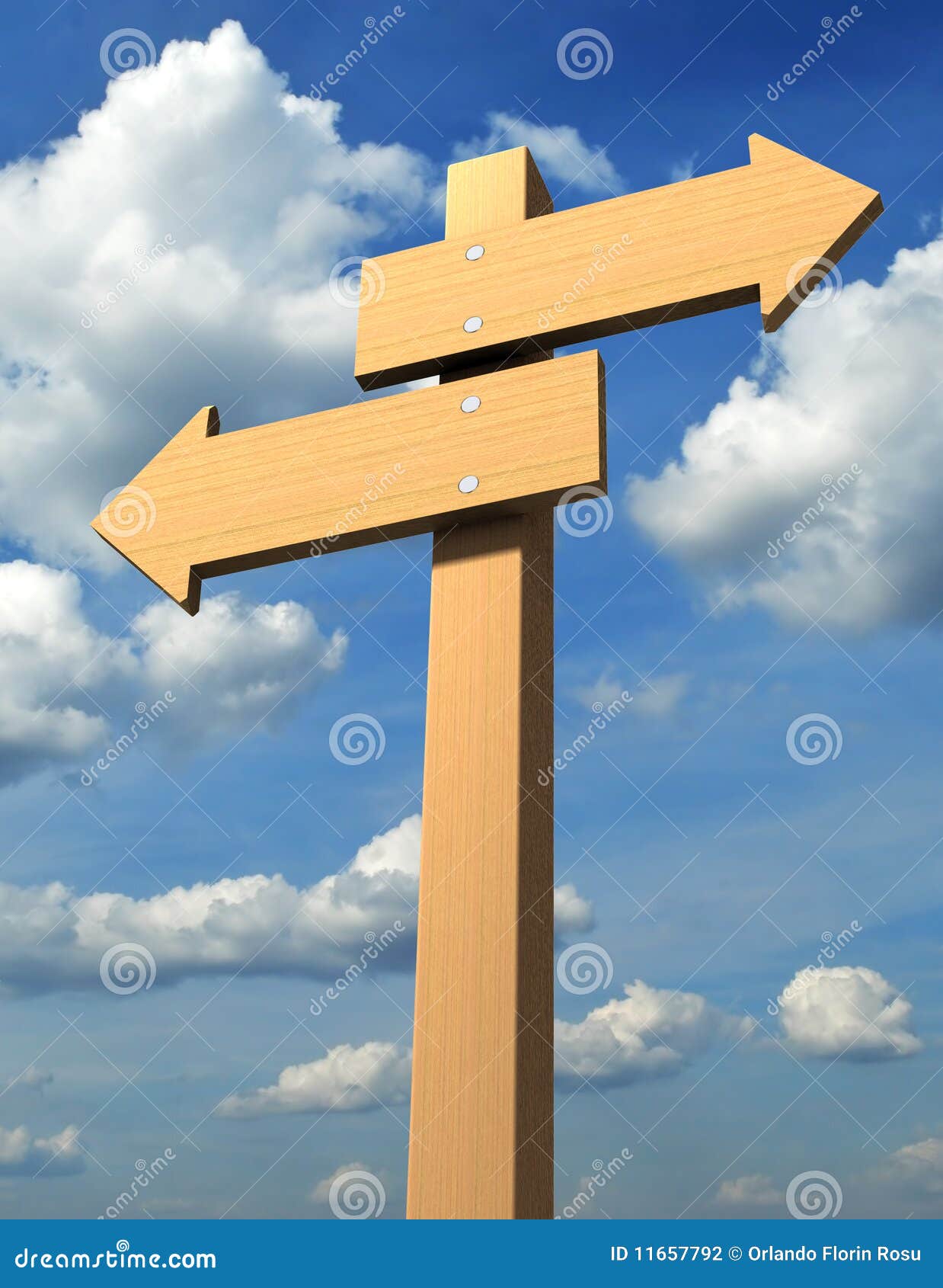 Direction Sign Pointing Opposite Directions Stock Illustration ...
