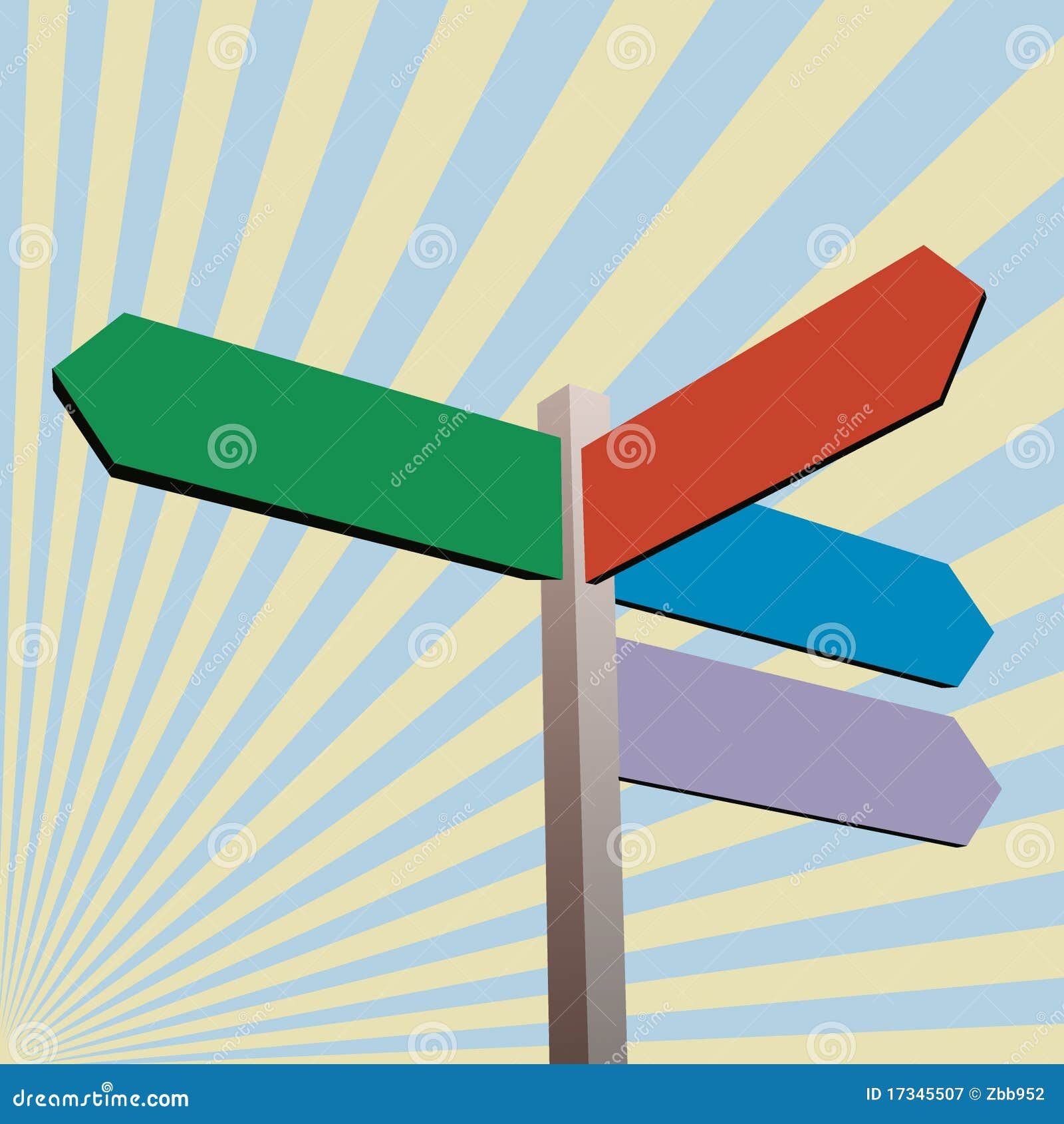 Direction Sign Board. Road Destination Signs, Street Signage Boards And ...