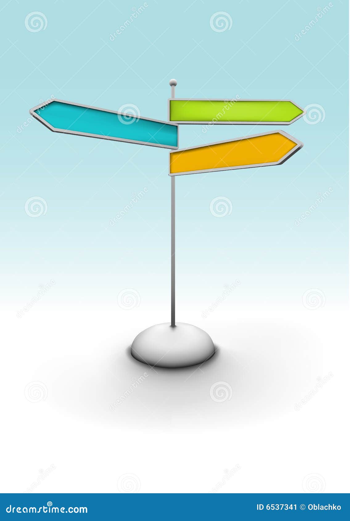 Direction sign stock vector. Illustration of message, choices - 6537341