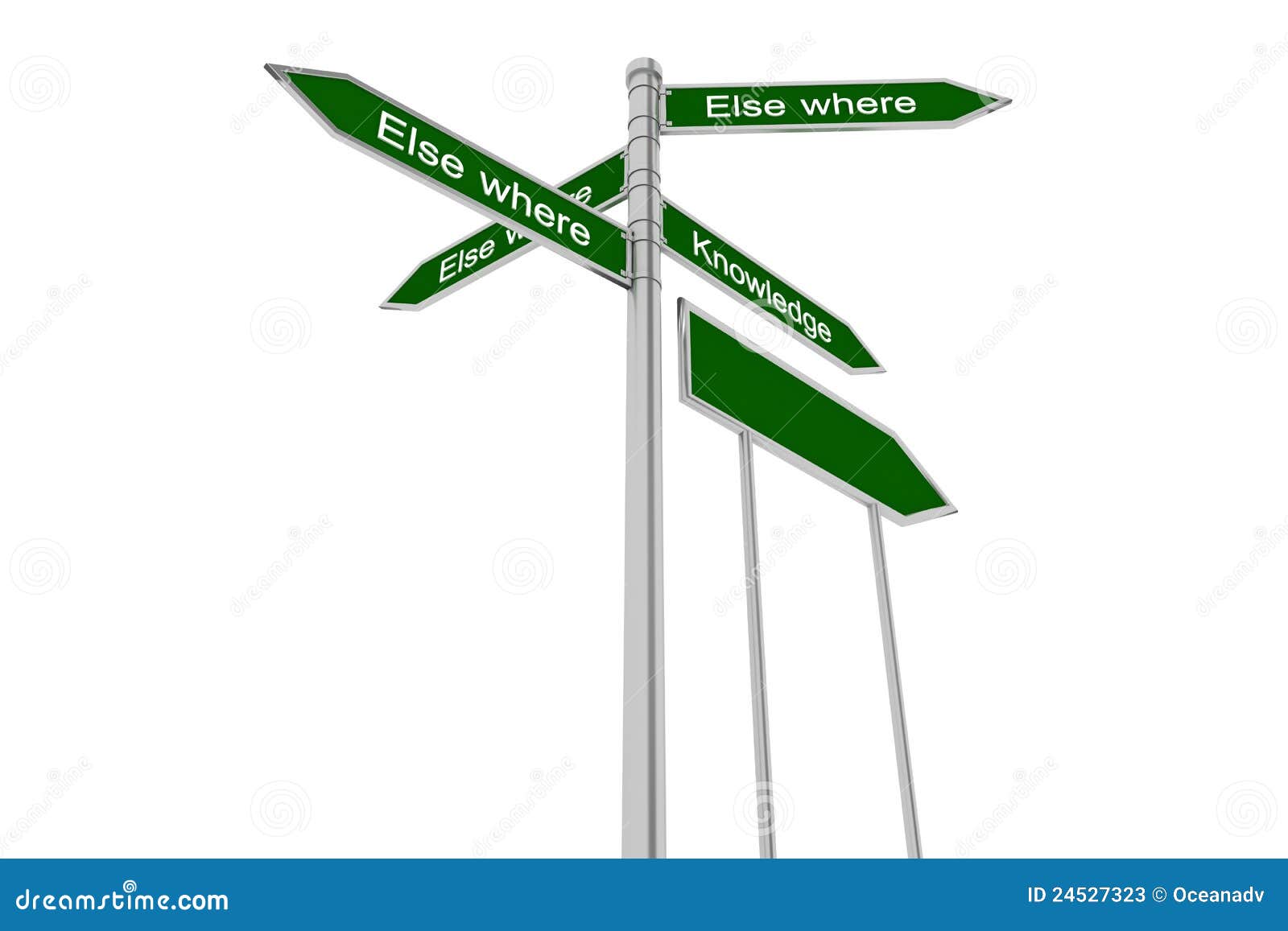 Direction Sign Pointing in the Right Direction Stock Illustration ...