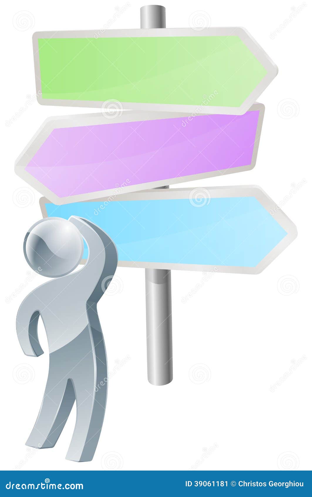 Direction Sign Post Concept Stock Vector - Illustration of blank ...