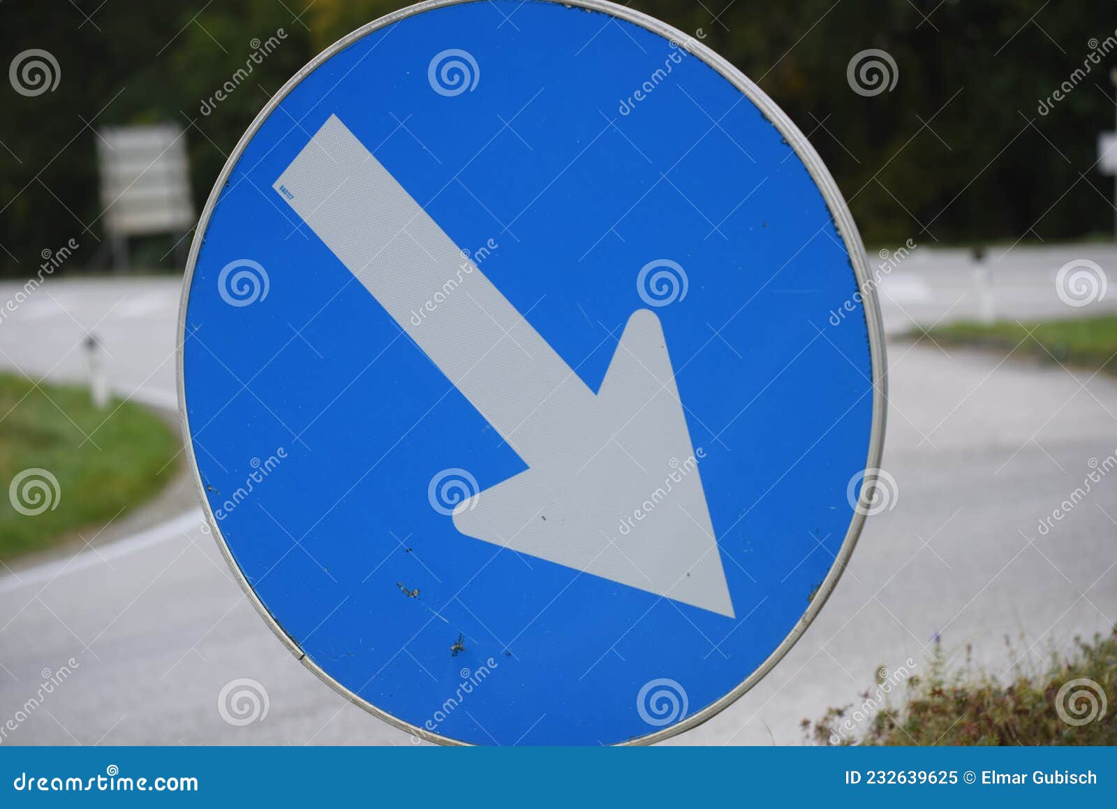 Direction Sign in Road Traffic Stock Image - Image of individual, road ...