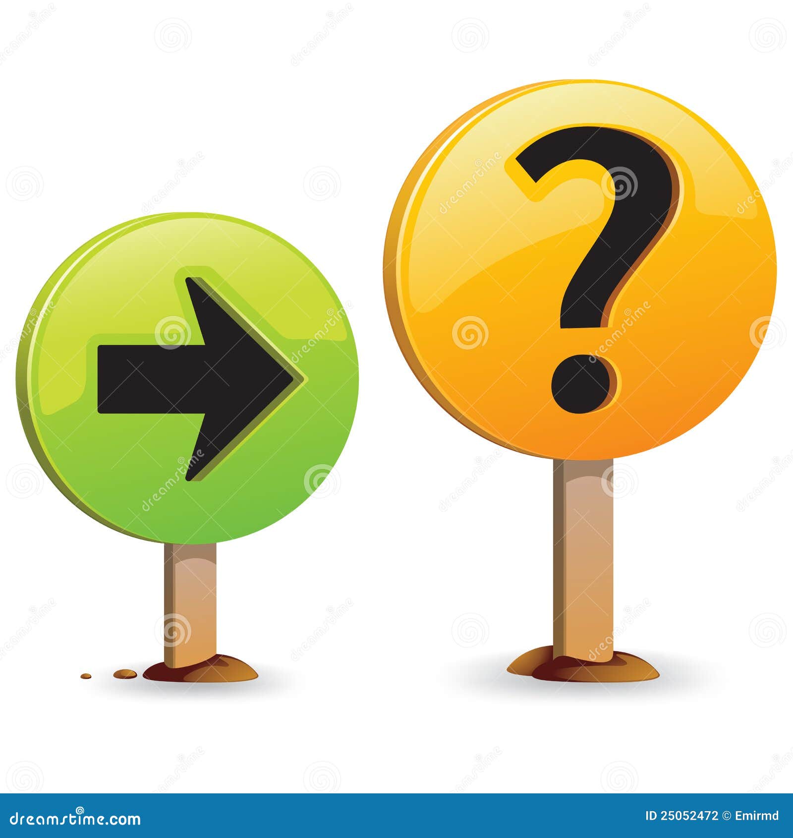 Direction signboard stock illustration. Illustration of confusion ...