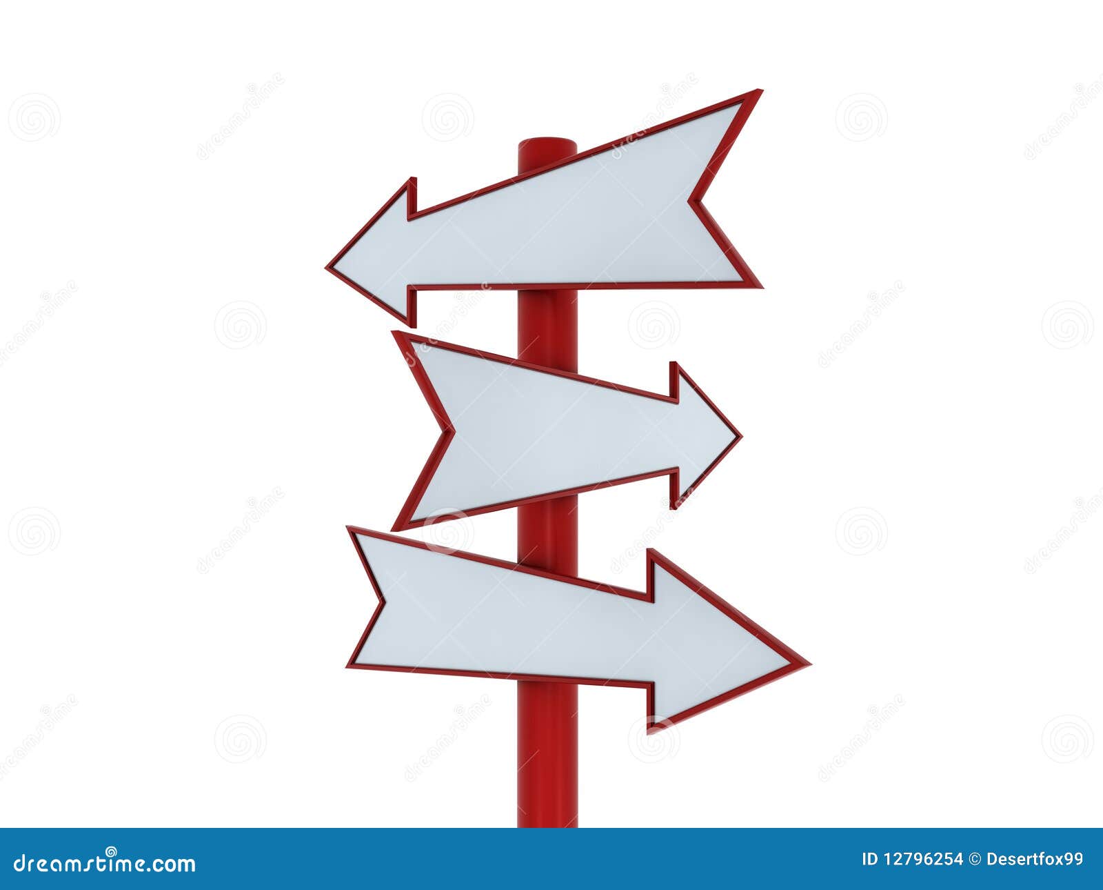 Direction signs stock illustration. Illustration of metal - 12796254