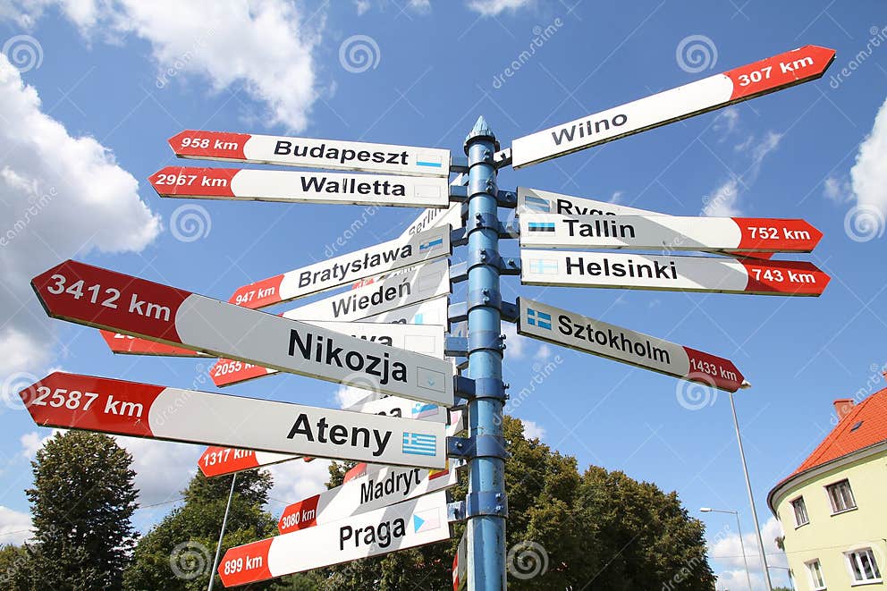 Direction signs stock photo. Image of helsinki, indicator - 25264374
