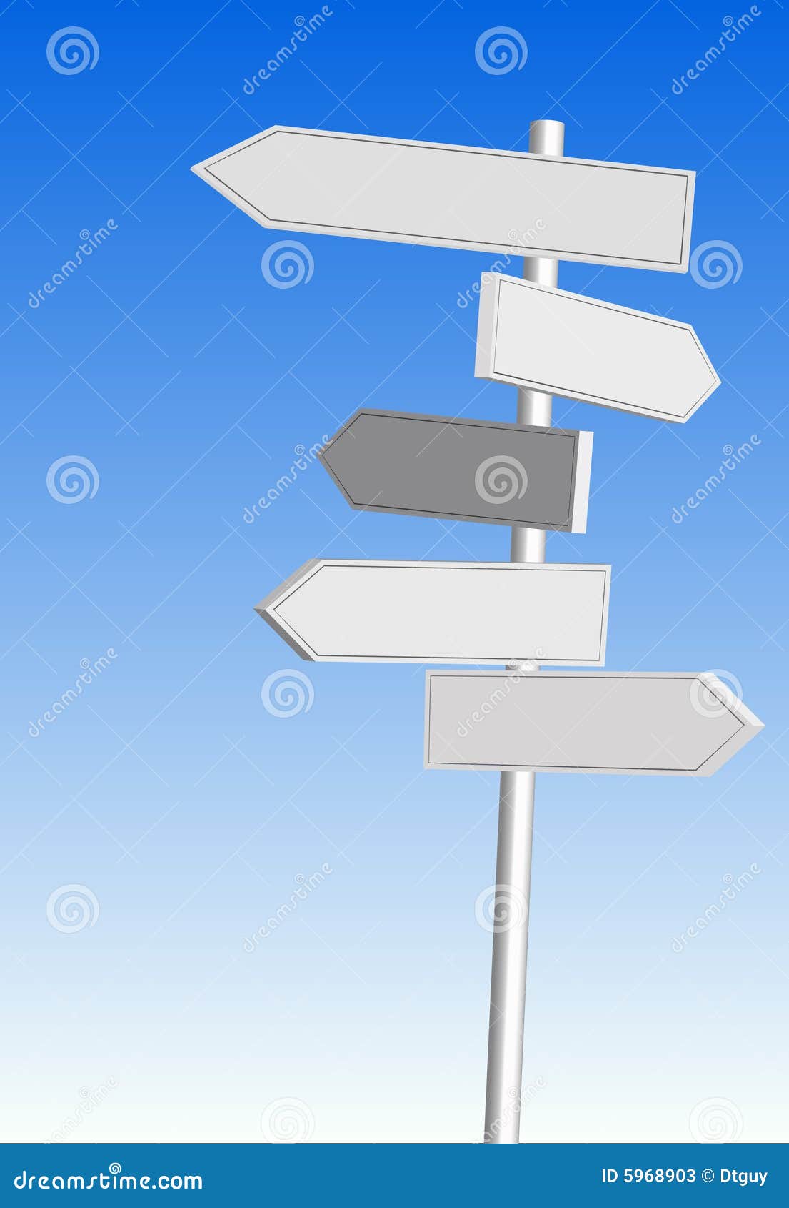 Direction Signs. Vector Set Isolated On White Background ...