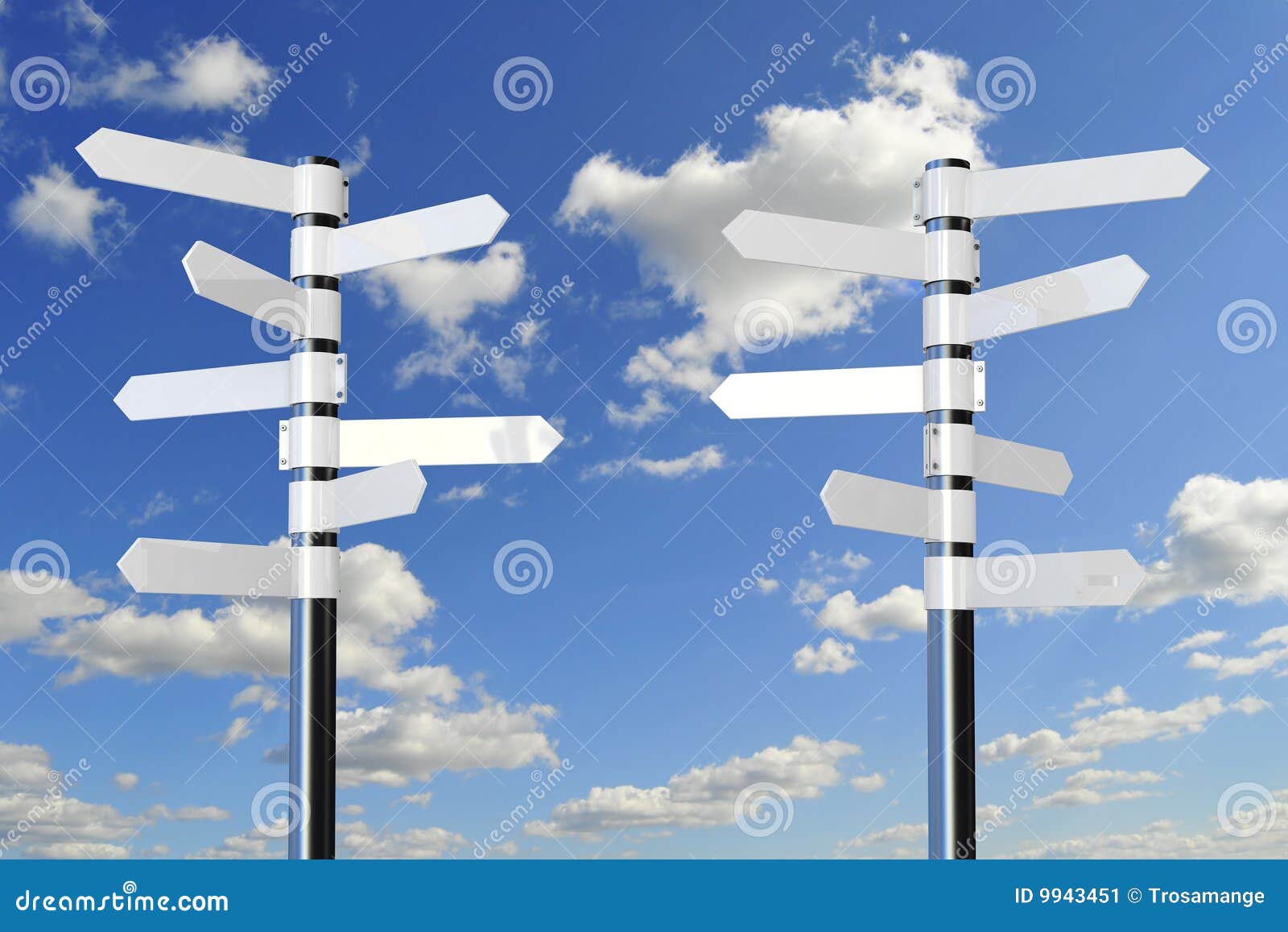 Direction signs stock illustration. Illustration of blue - 9943451