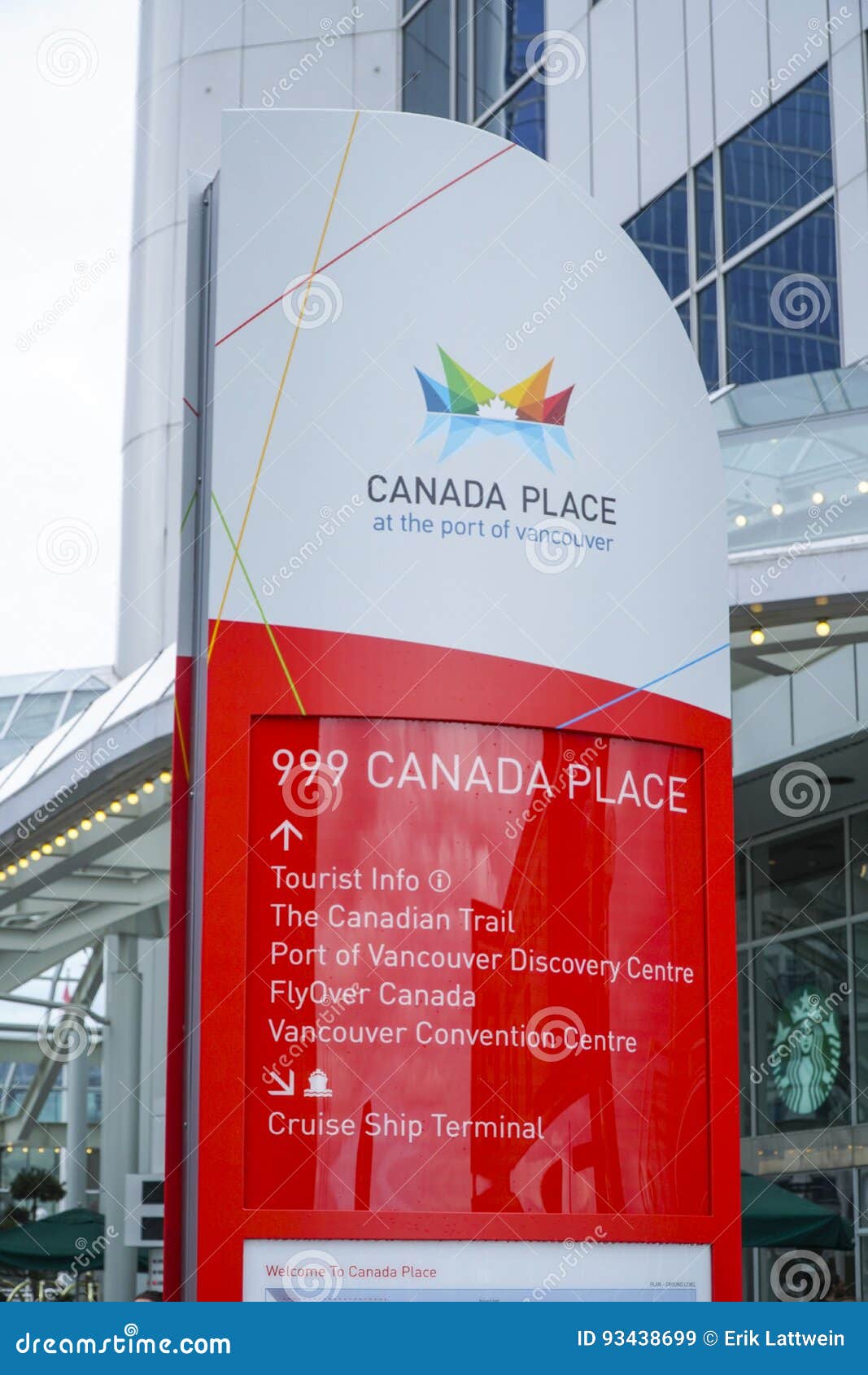 Direction Signs at Canada Place in Vancouver - VANCOUVER - CANADA ...