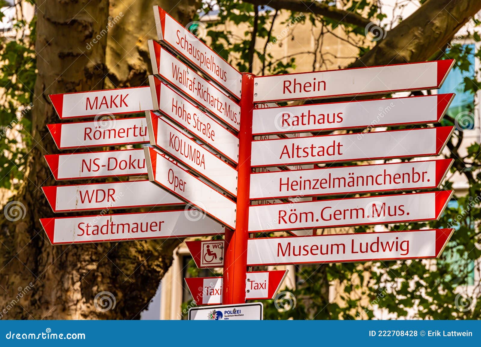 Direction Signs in the City of Cologne - CITY of COLOGNE, GERMANY ...