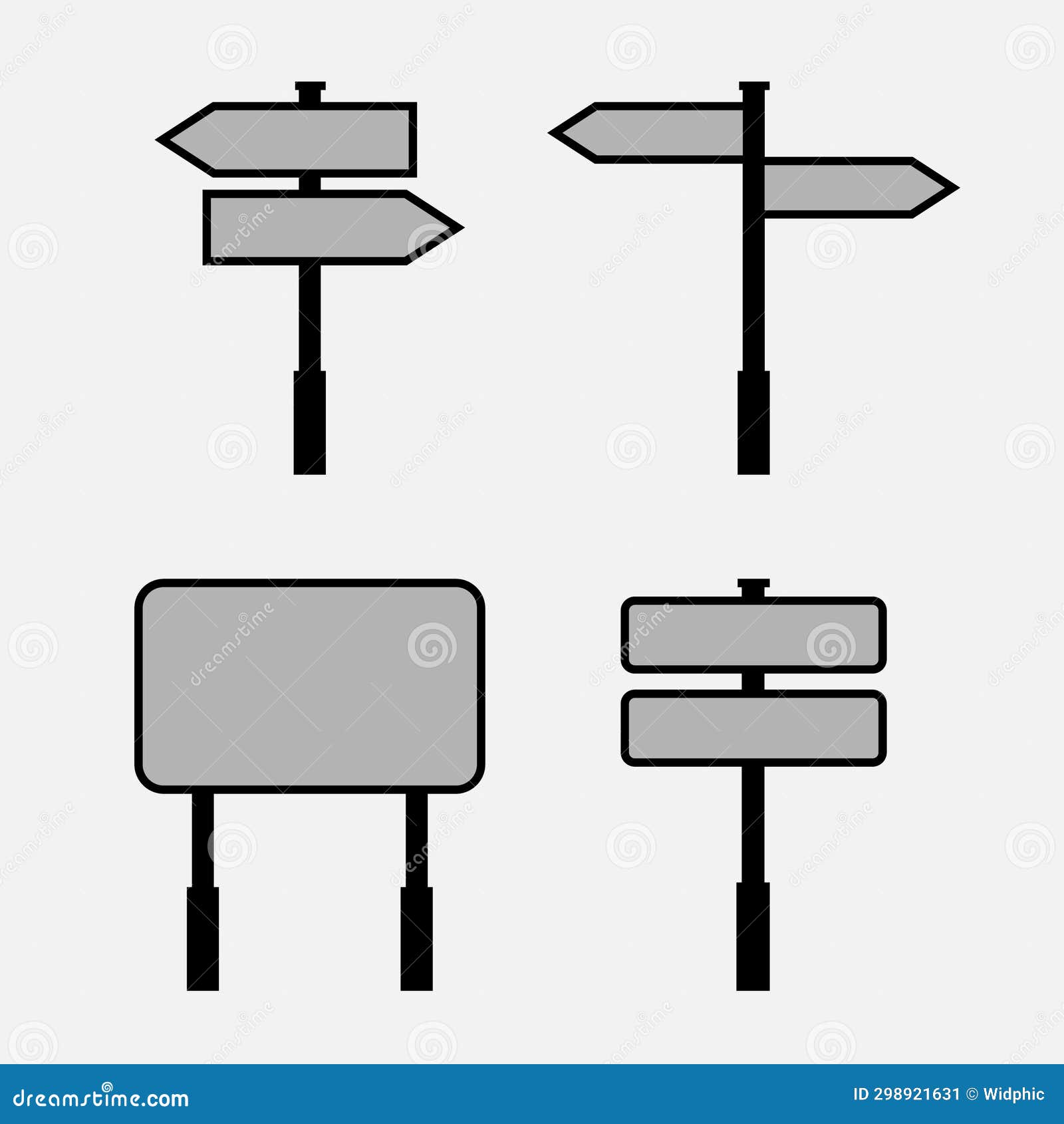 Direction Signs Cliparts Vector Stock Illustration - Illustration of ...