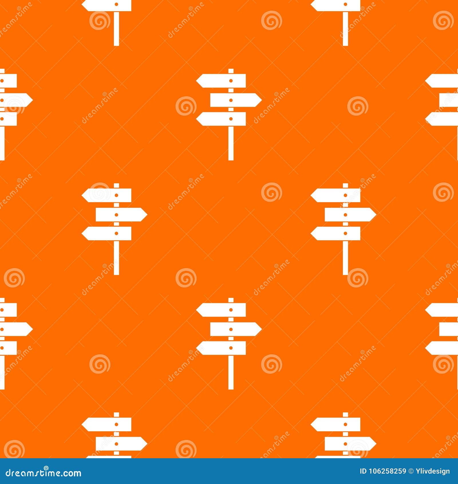 Direction Signs Pattern Seamless Stock Vector - Illustration of ...