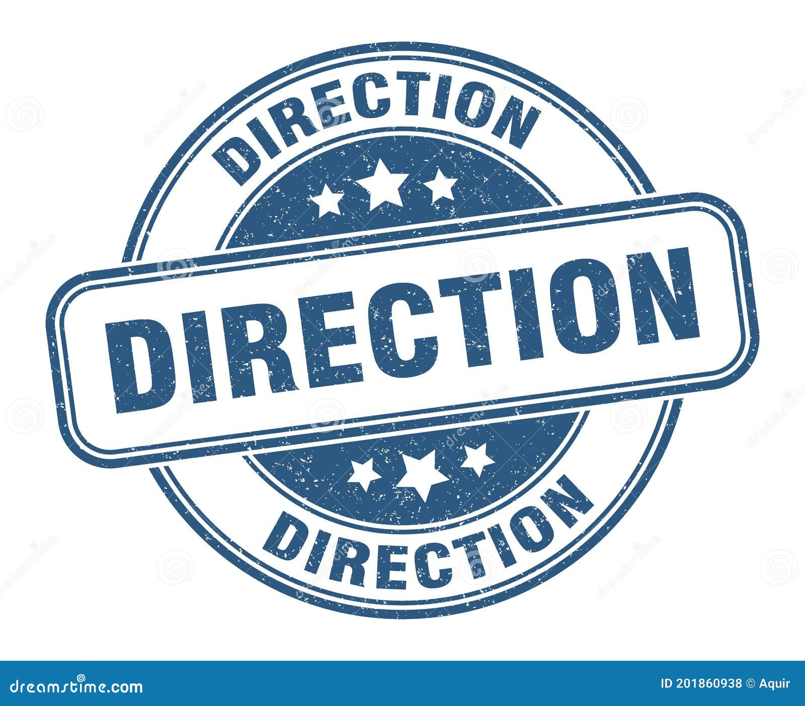 Direction Stamp. Direction Label. Round Grunge Sign Stock Vector ...