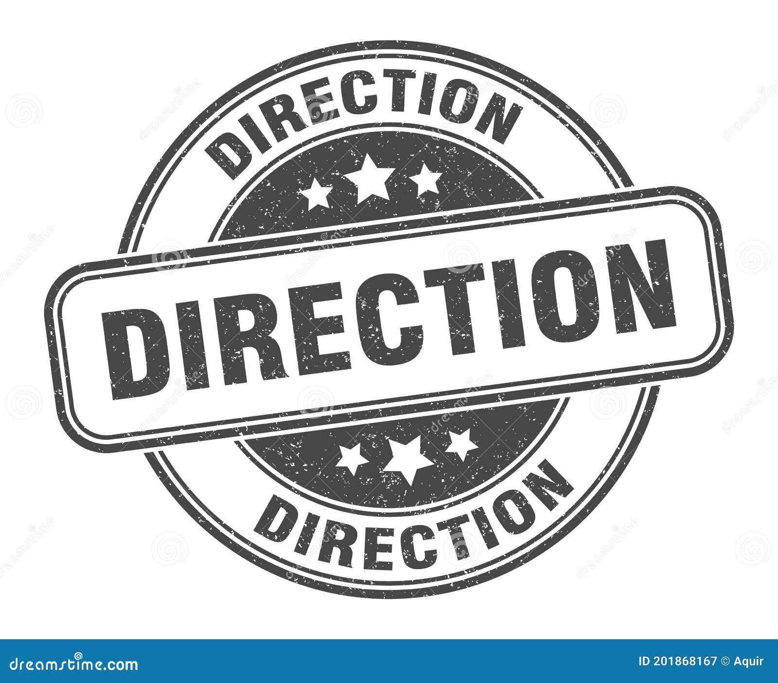 Direction Stamp. Direction Label. Round Grunge Sign Stock Vector ...