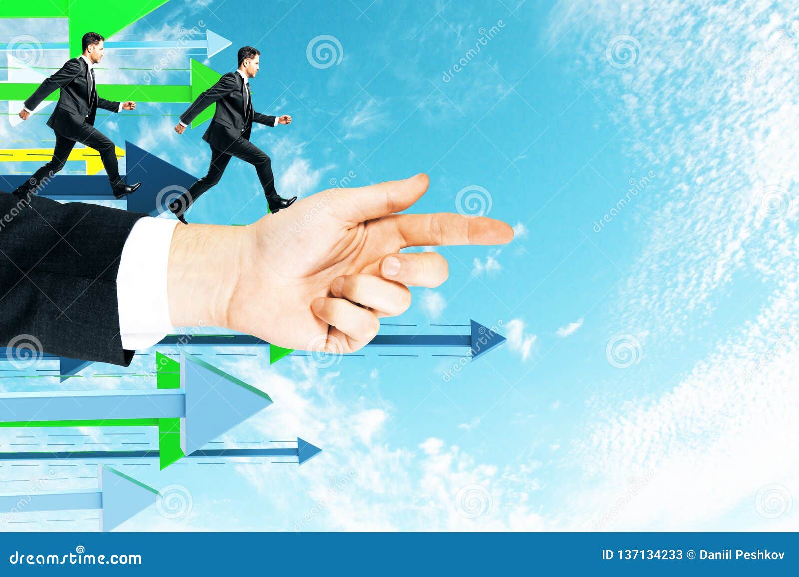 Direction and Teamwork Concept Stock Image - Image of chart, graph ...