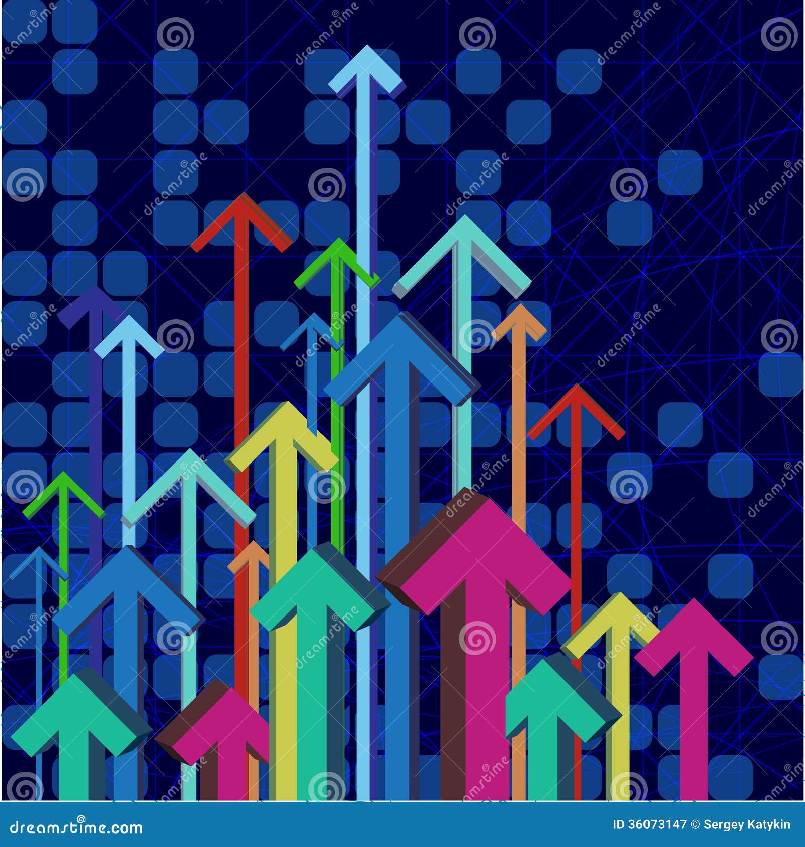 Direction to move forward. stock vector. Illustration of advertising ...