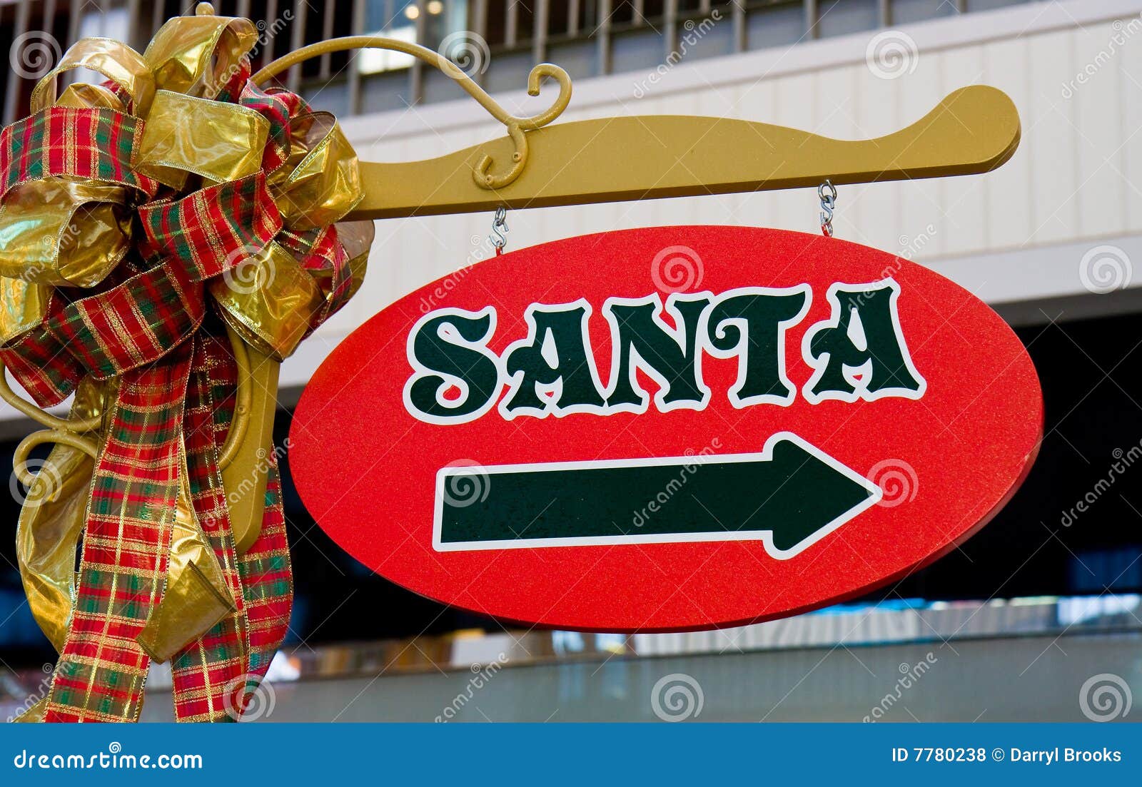 Direction to Santa stock photo. Image of sign, festive - 7780238