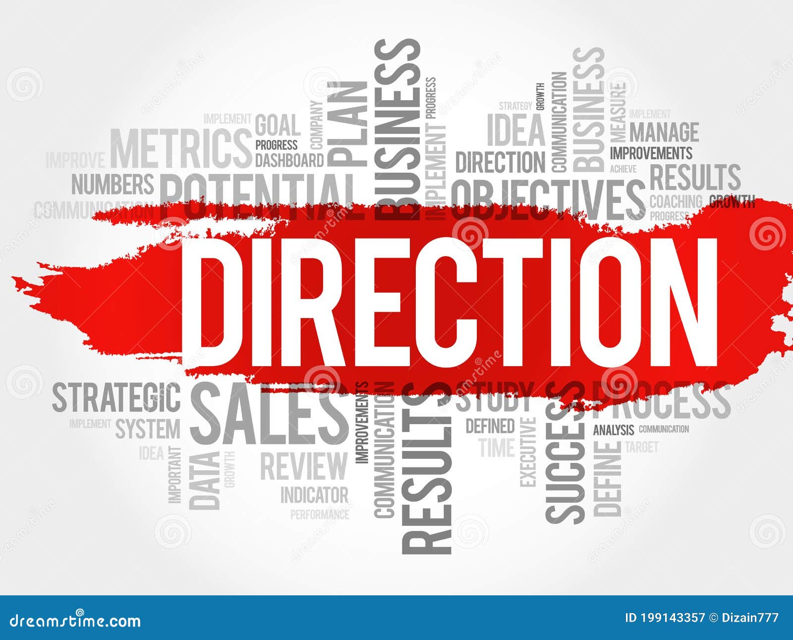 Direction Word Cloud Collage Stock Illustration - Illustration of ...