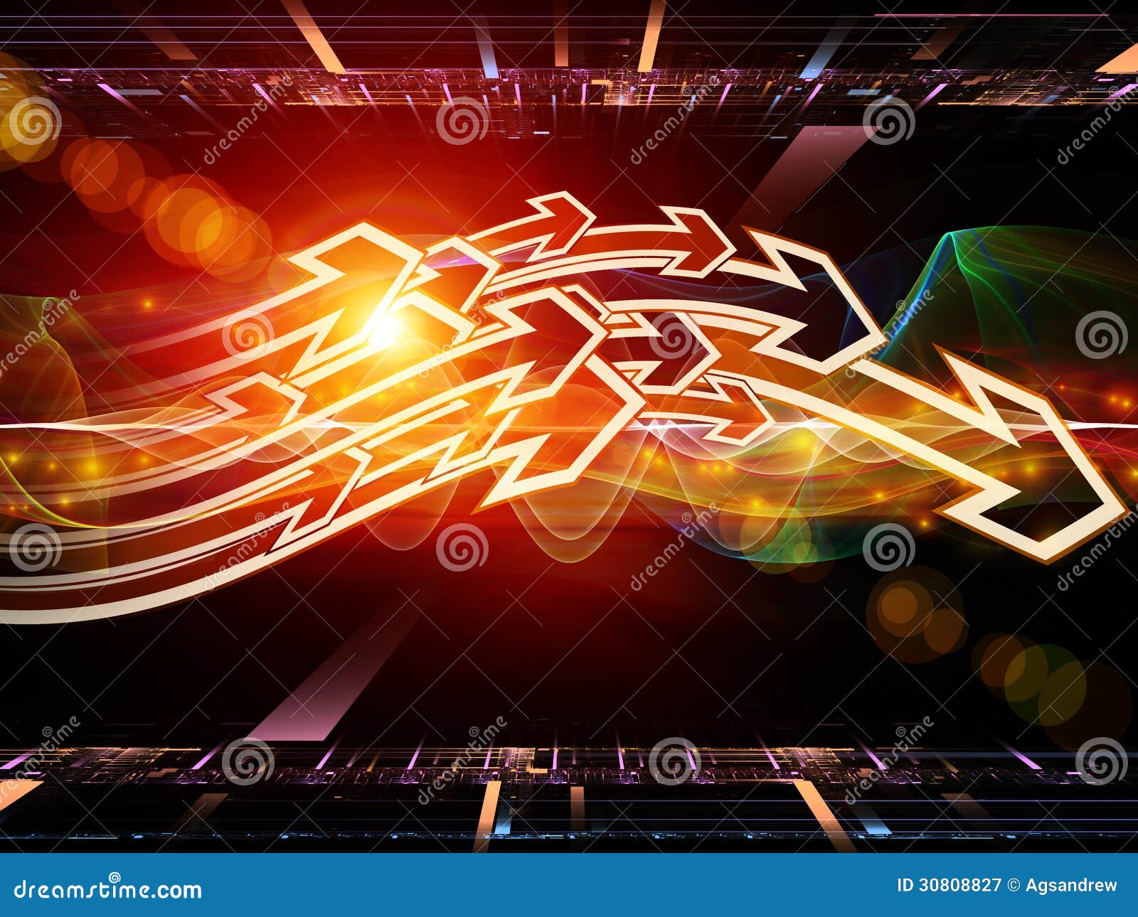 Directional Abstraction stock illustration. Illustration of arrangement ...