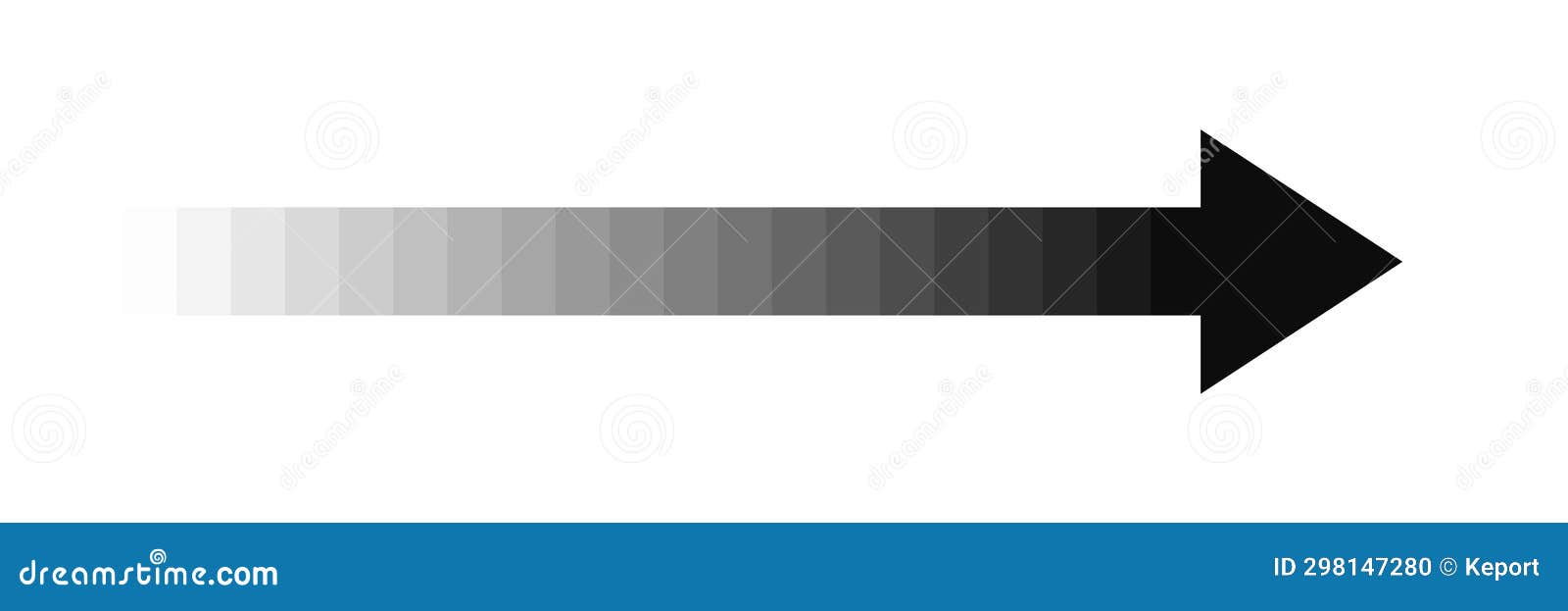Directional Arrow with Black Gradient Color Showing Direction Stock ...