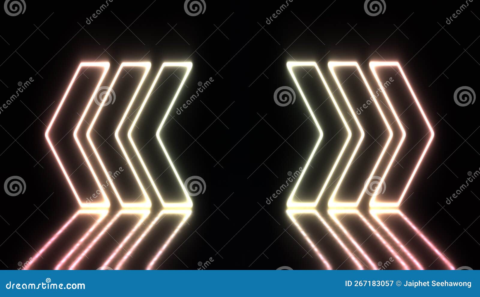 Directional Arrow Flicker Neon Light Road Sign LED VJ Loop Dancing ...