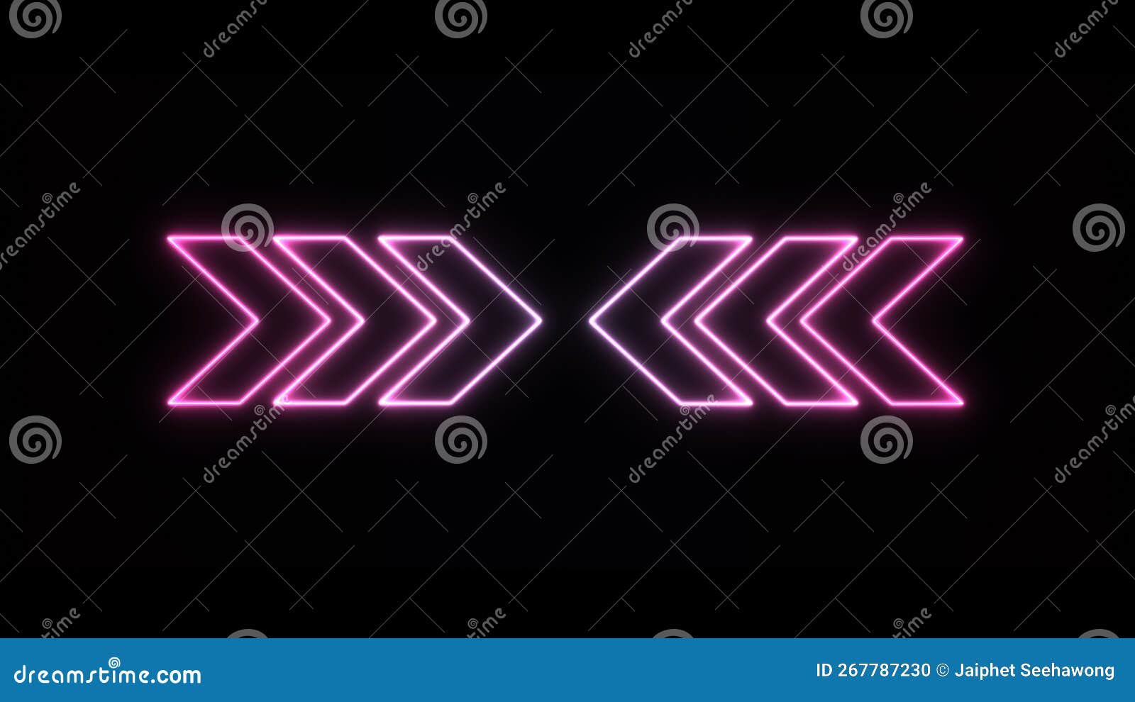 Directional Arrow Flicker Neon Light Road Sign LED VJ Loop Dancing ...