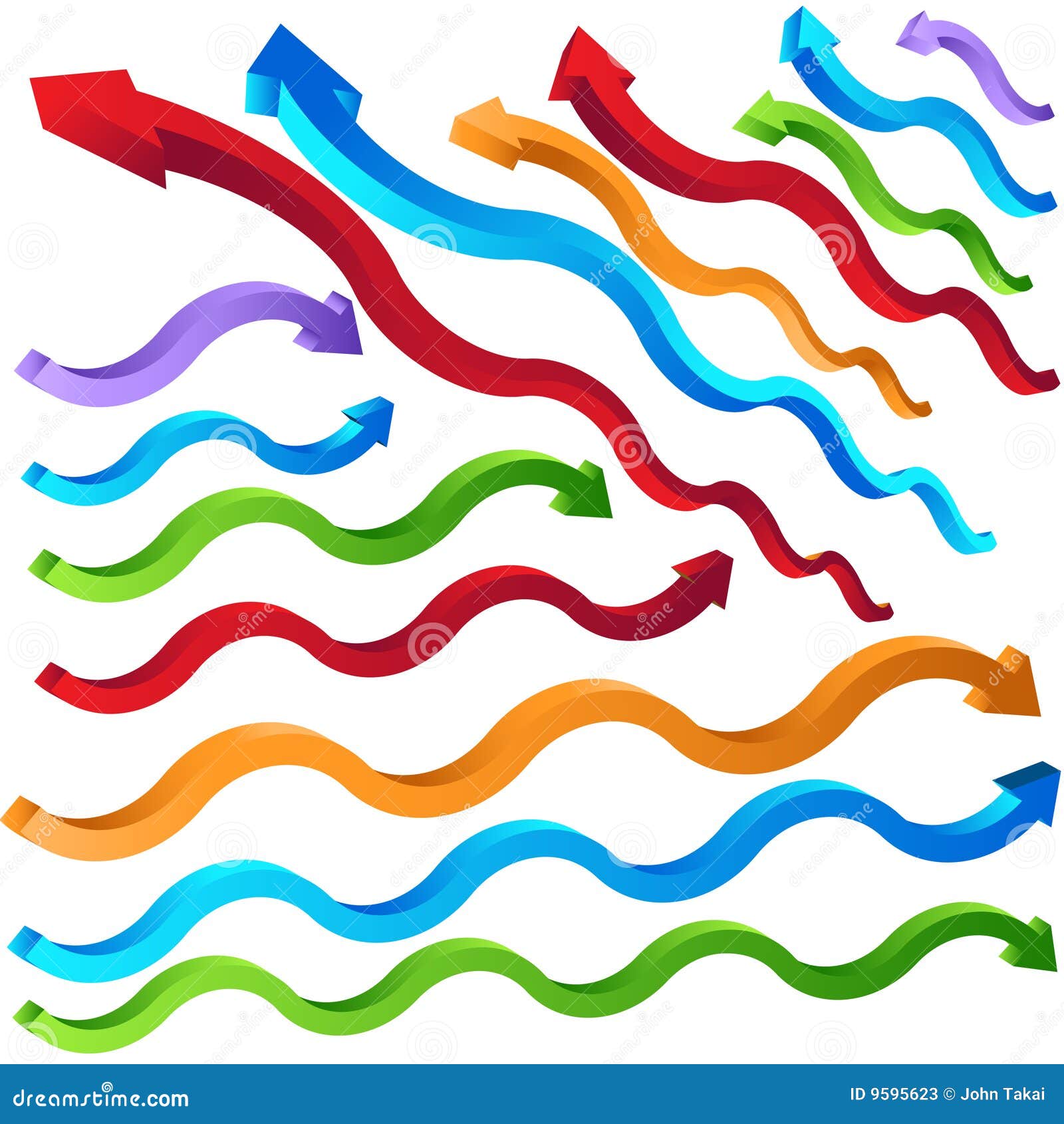 Directional Arrow Icons stock vector. Illustration of blue - 9595623