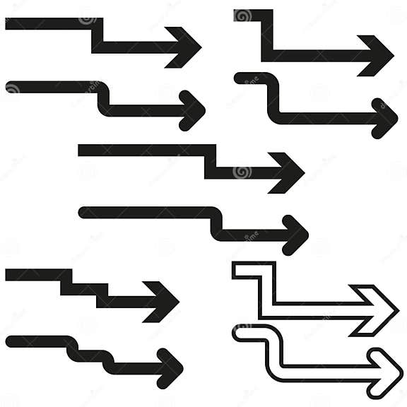 Directional Arrow Steps. Sequential Flow Design. Simple, Abstract ...