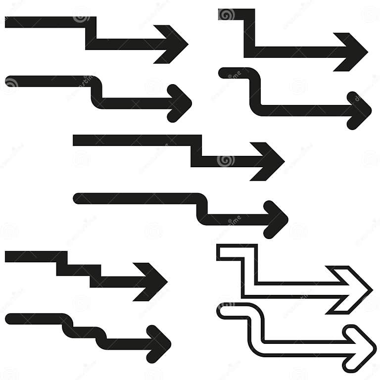 Directional Arrow Steps. Sequential Flow Design. Simple, Abstract ...
