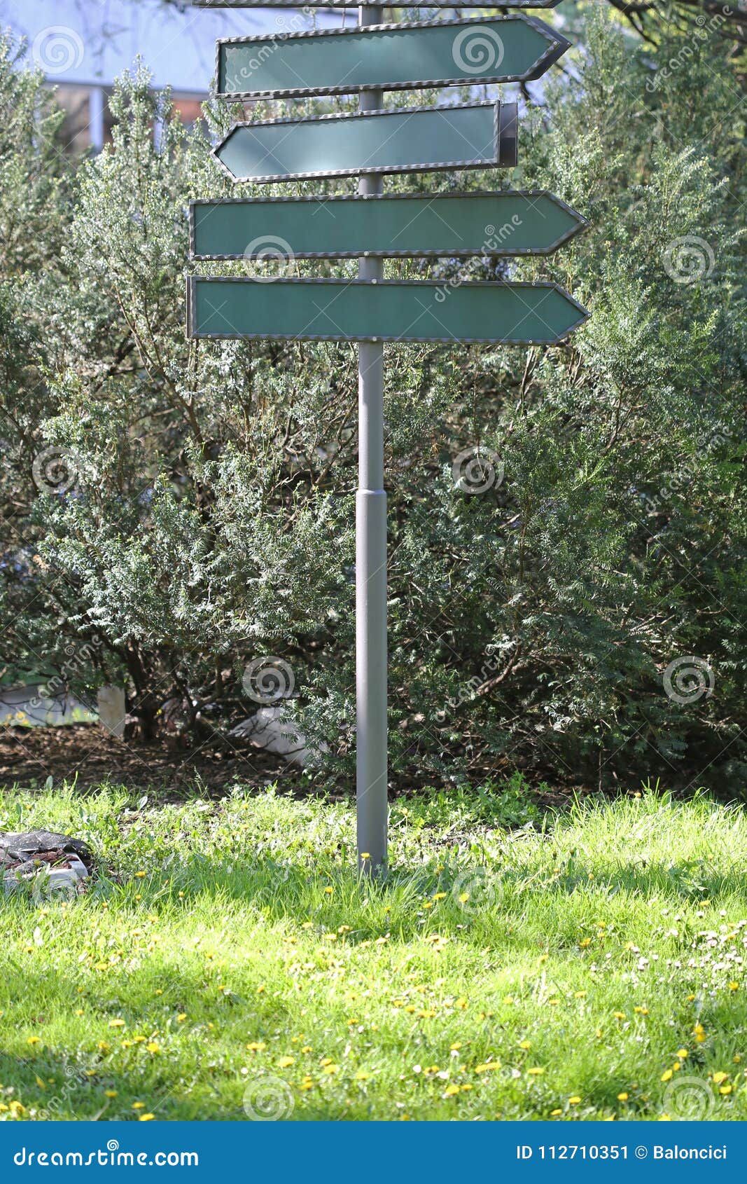 Directional Arrows Post stock image. Image of navigation - 112710351