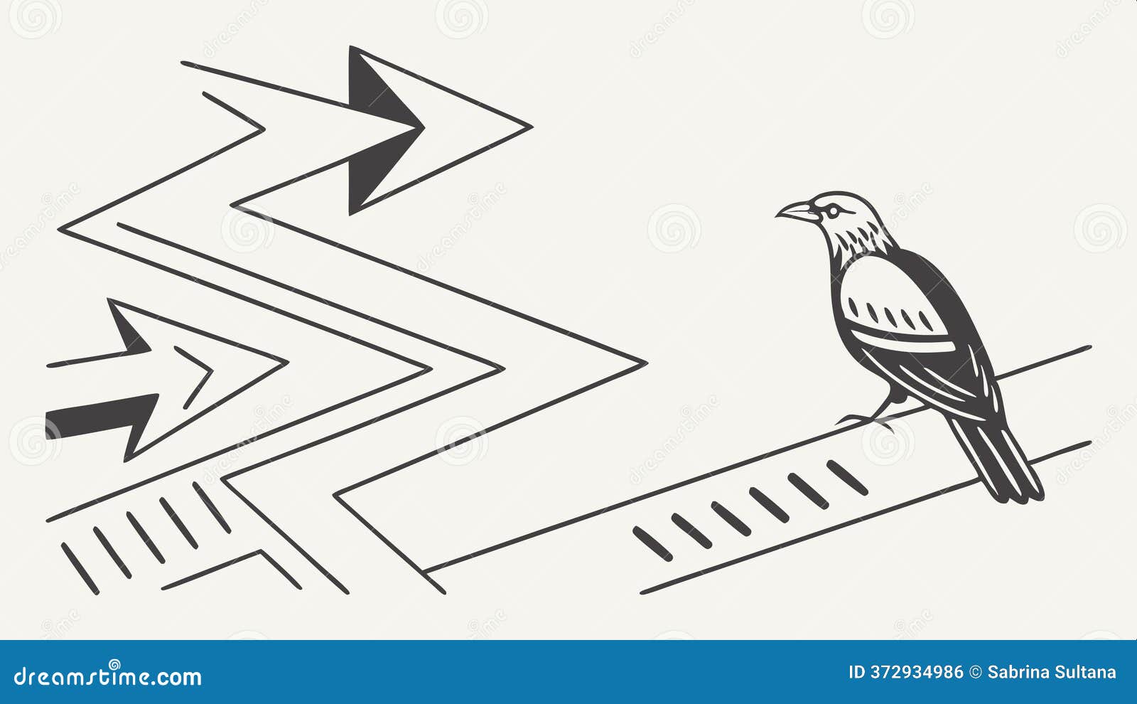 Wayfinding Signage. Dots Arrows On White Isolated Background Vector ...