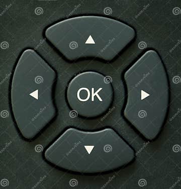 Directional buttons stock photo. Image of black, control - 17153436