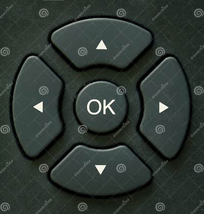 Directional buttons stock photo. Image of black, control - 17153436