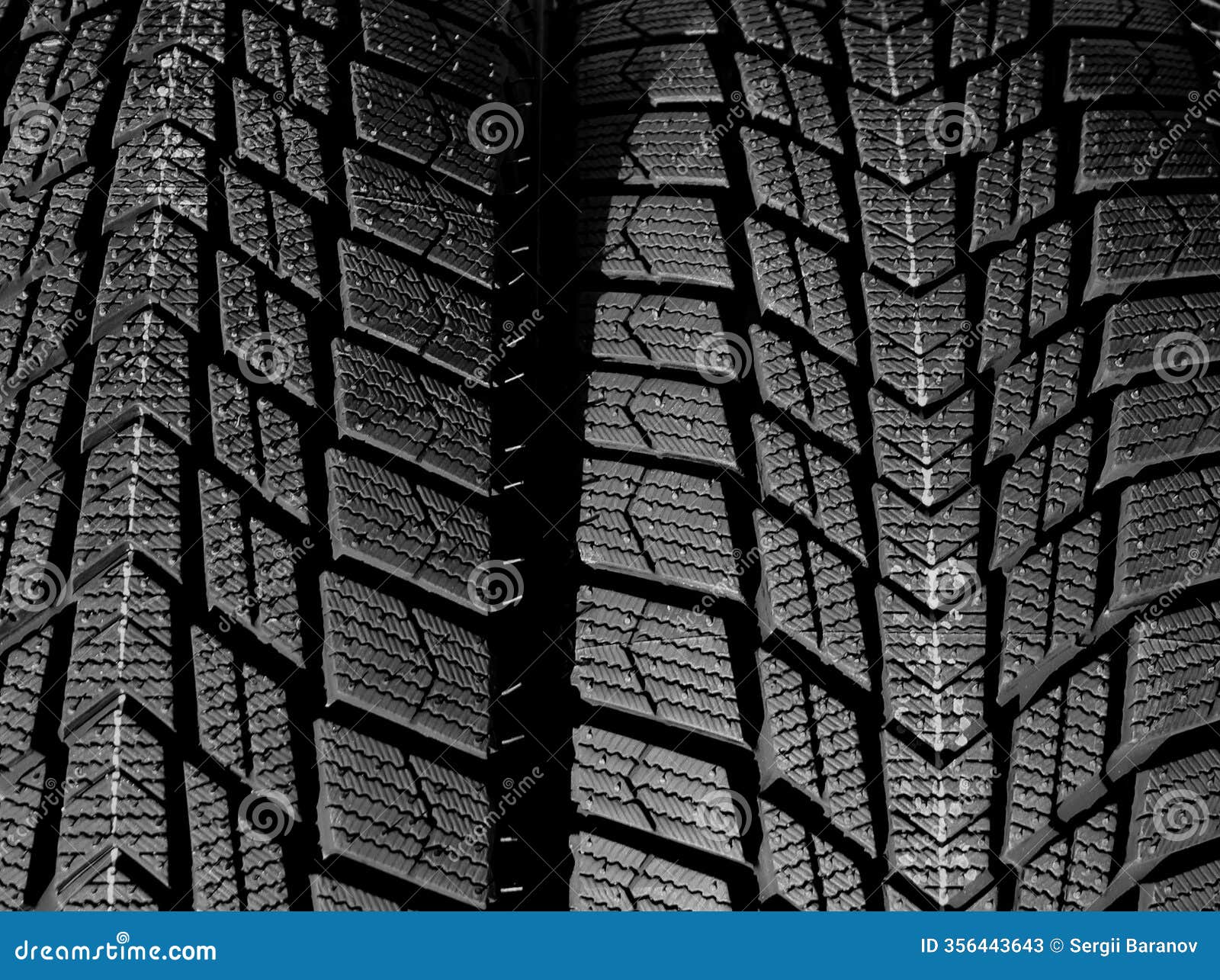 Directional Design of the Tread of Car Tires Turned in Different Side ...