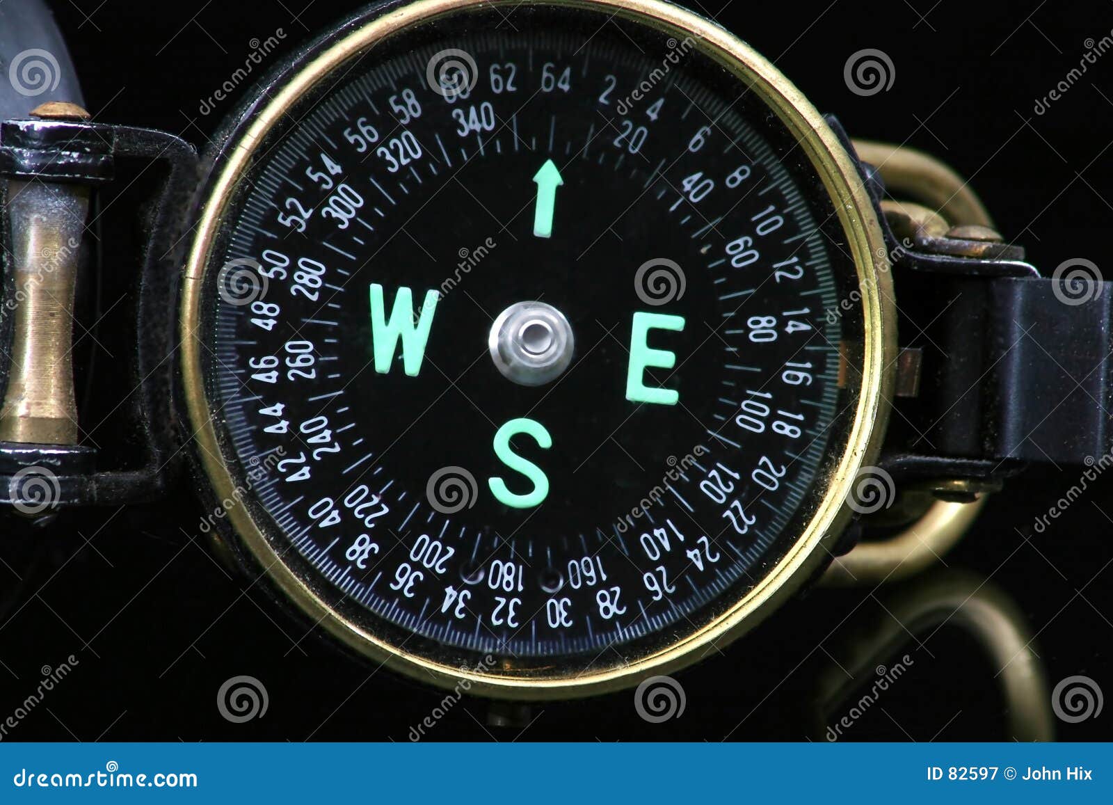Directional device stock image. Image of west, east, brass - 82597