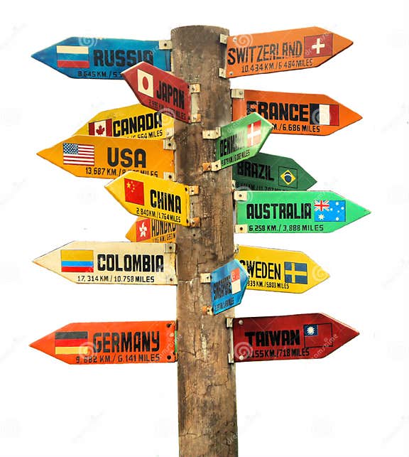 Directional marker stock photo. Image of country, arrow - 21842708