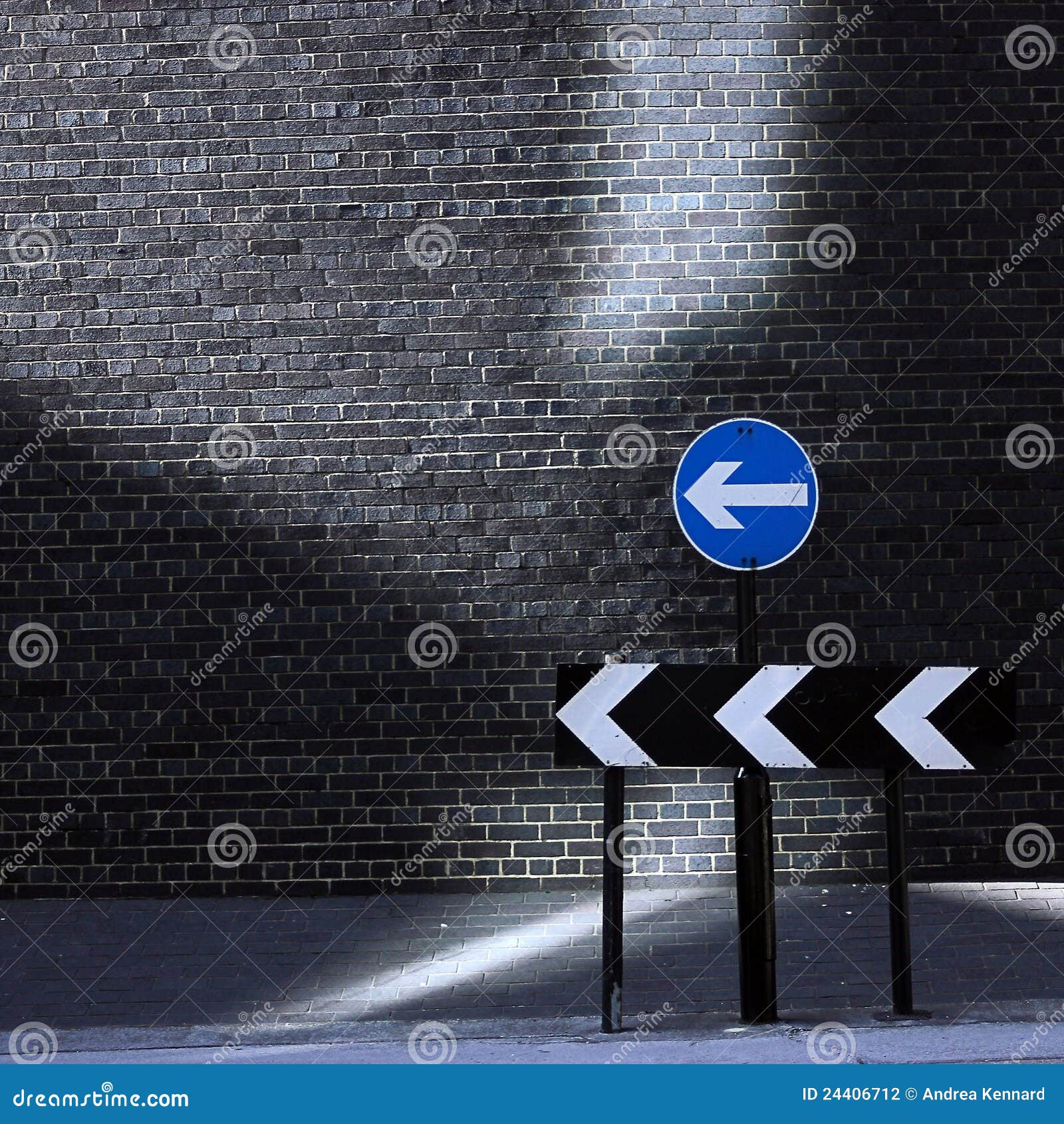 Directional One Way Road Sign Stock Photo - Image of isolated ...