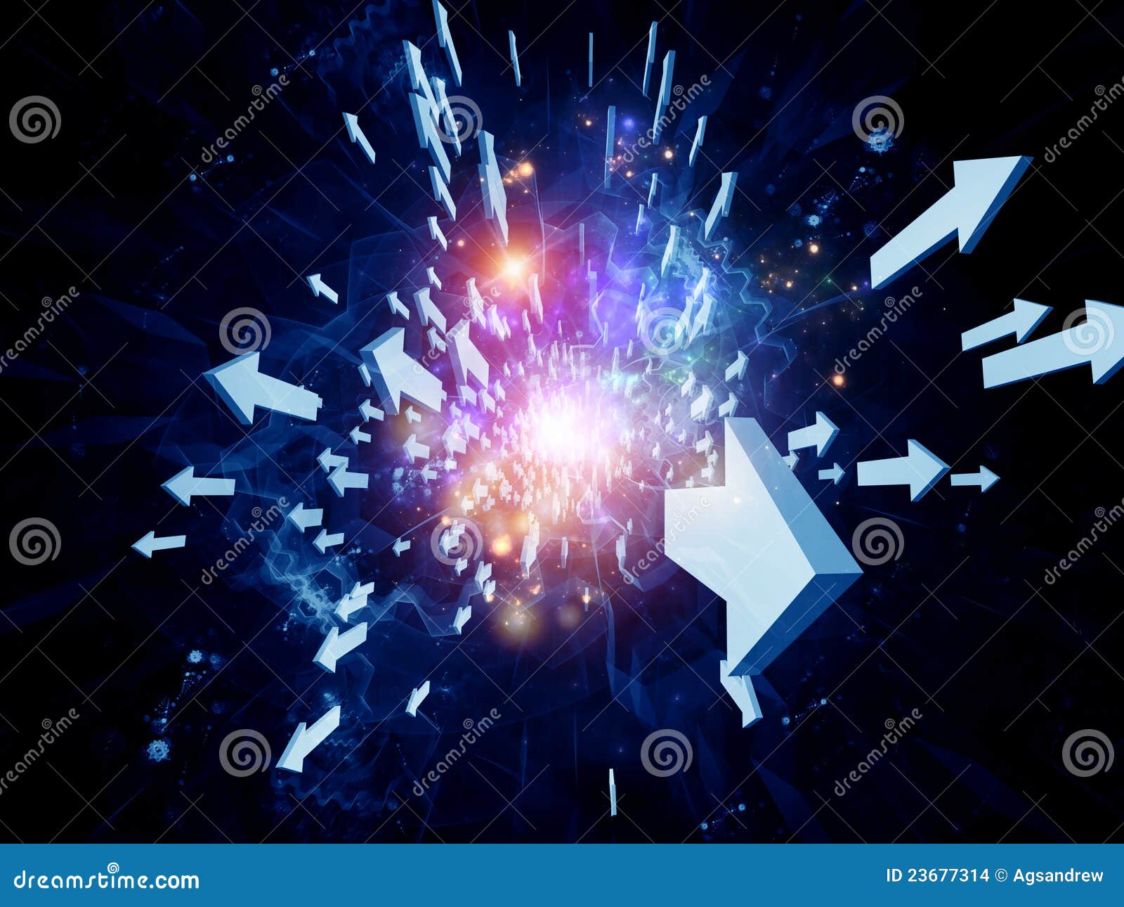 Directional process stock illustration. Illustration of concept - 23677314