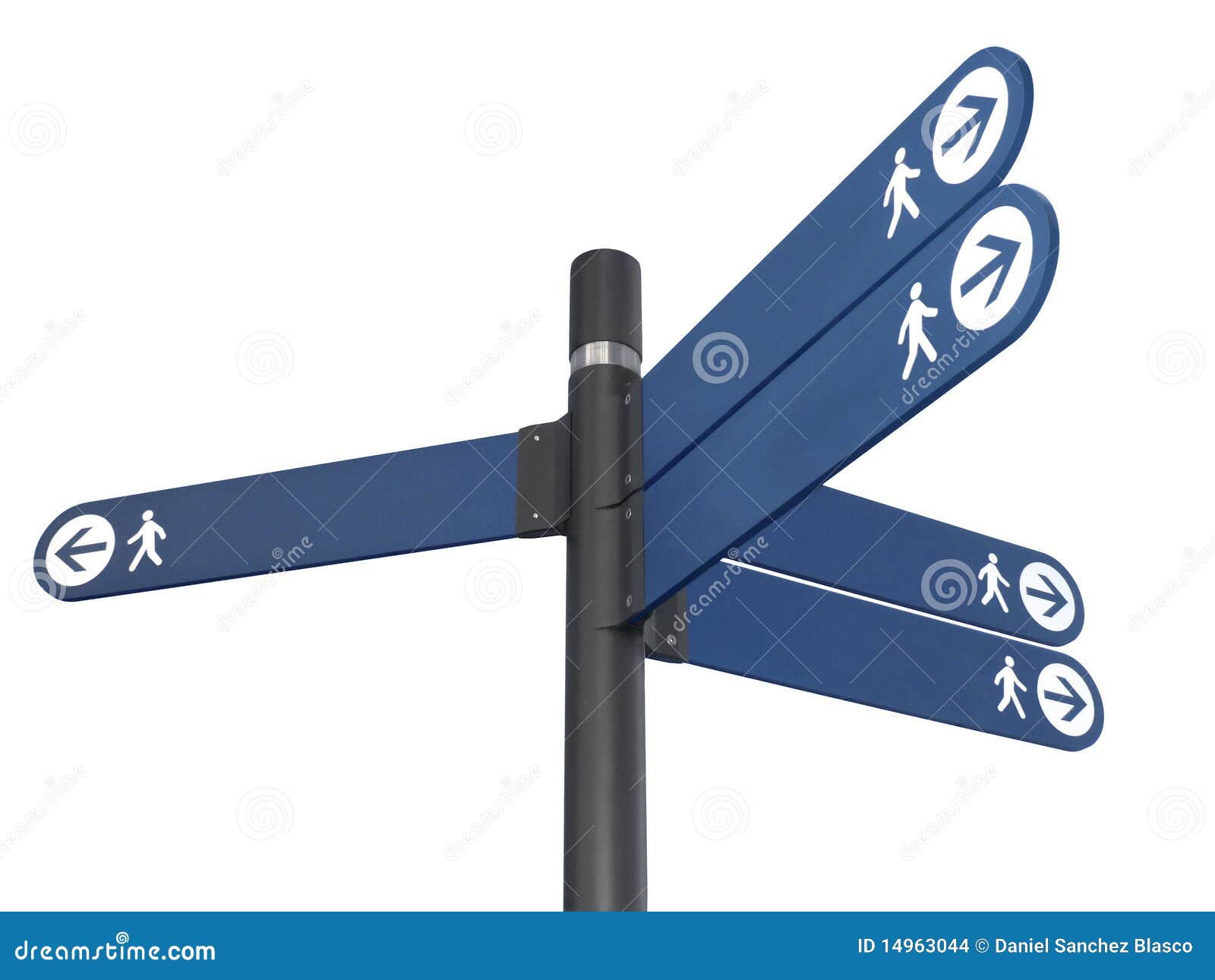 Directional sign stock photo. Image of pedestrian, empty - 14963044