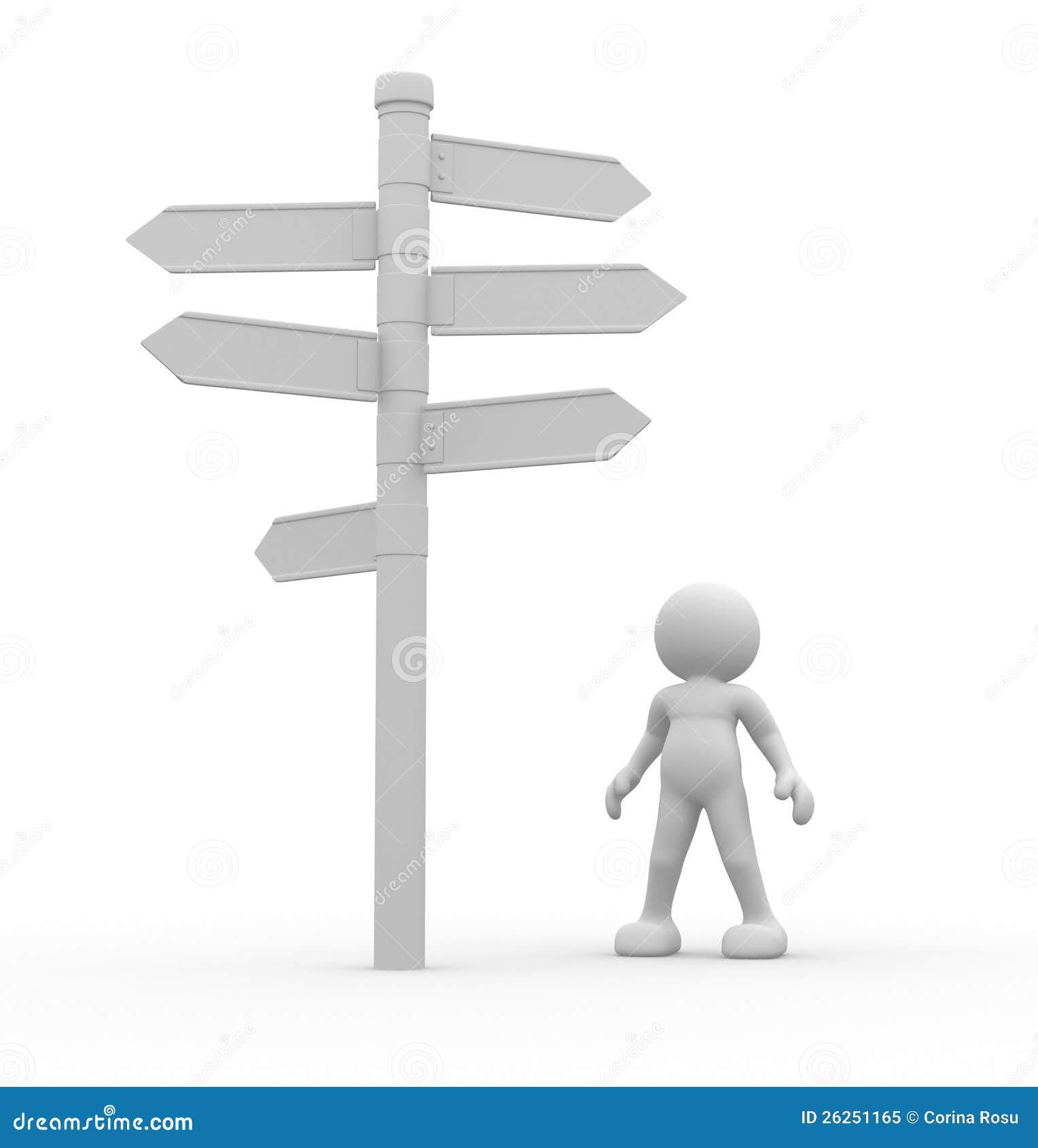 Directional Sign Cartoon Vector | CartoonDealer.com #8608177