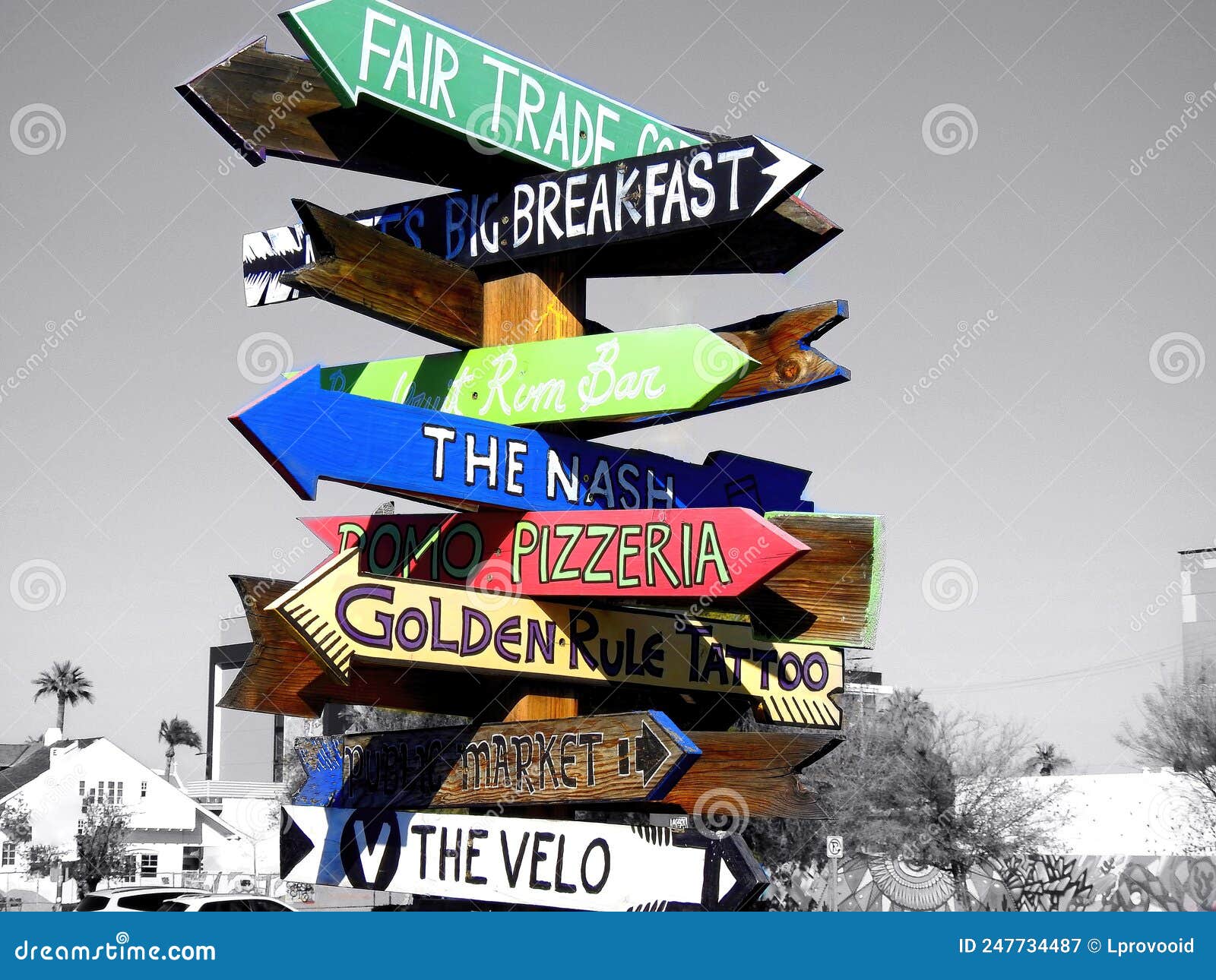 Directional Signage stock image. Image of area, locations - 247734487